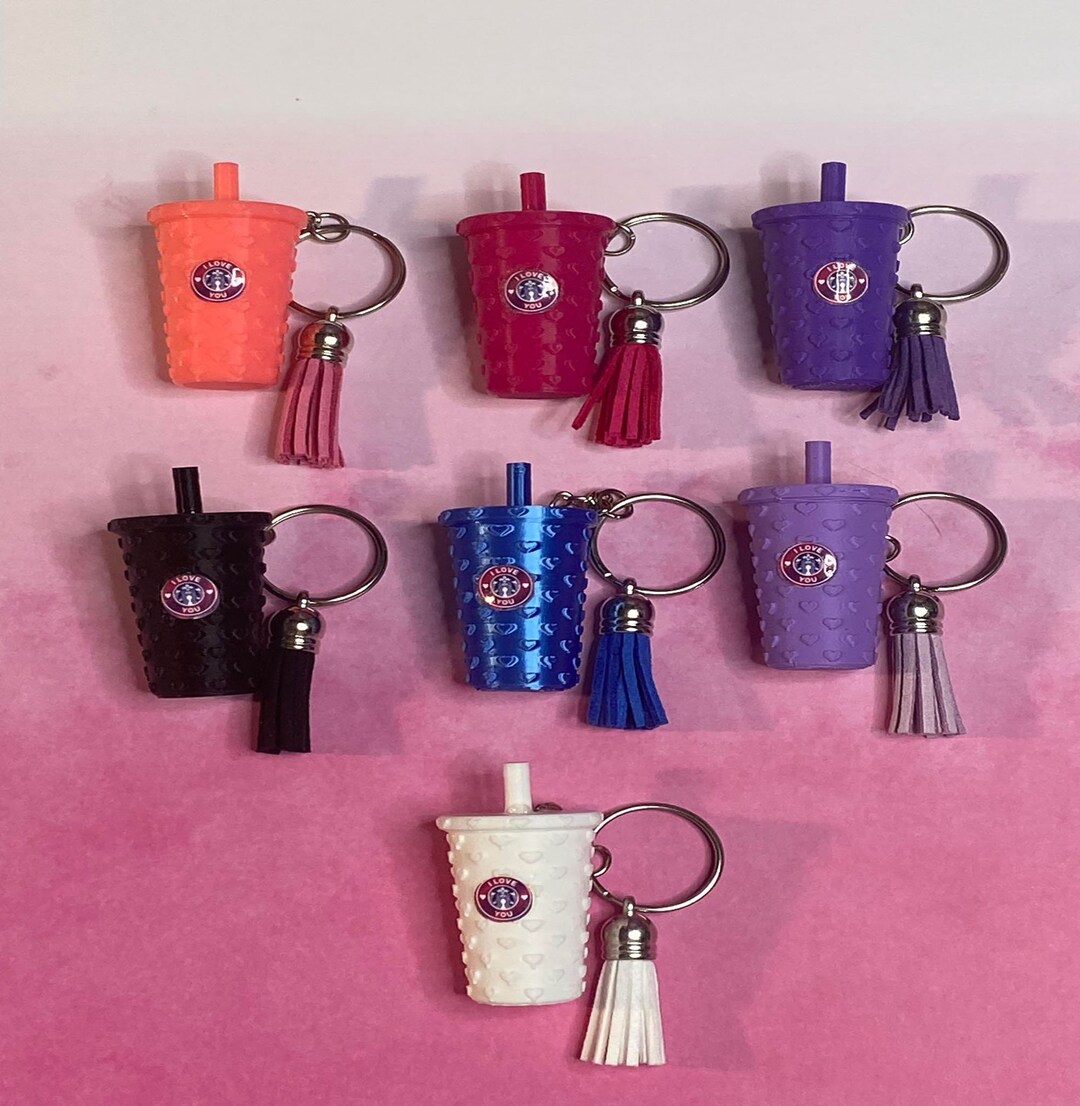 Hearts Starbucks Keychains - Etsy