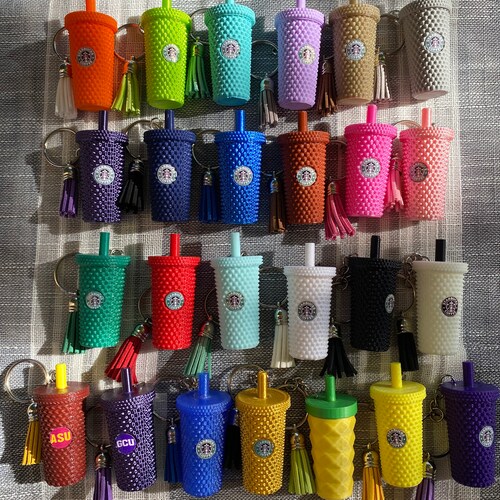 Starbucks Inspired Mini Tumbler Keychains Starbucks Cup - Etsy