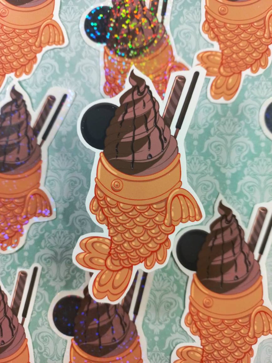 Chocolate Taiyaki Sticker - Etsy