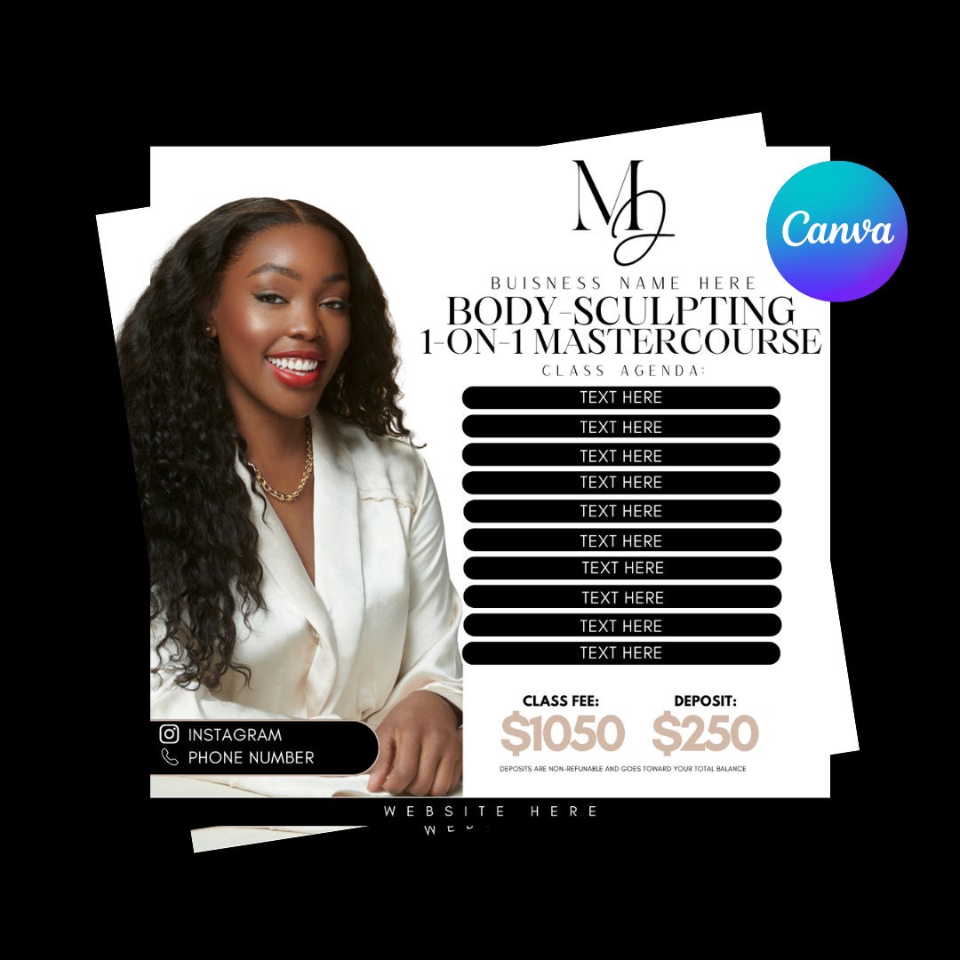 DIY Editable Masterclass Template, Canva Template, Instagram Post ...