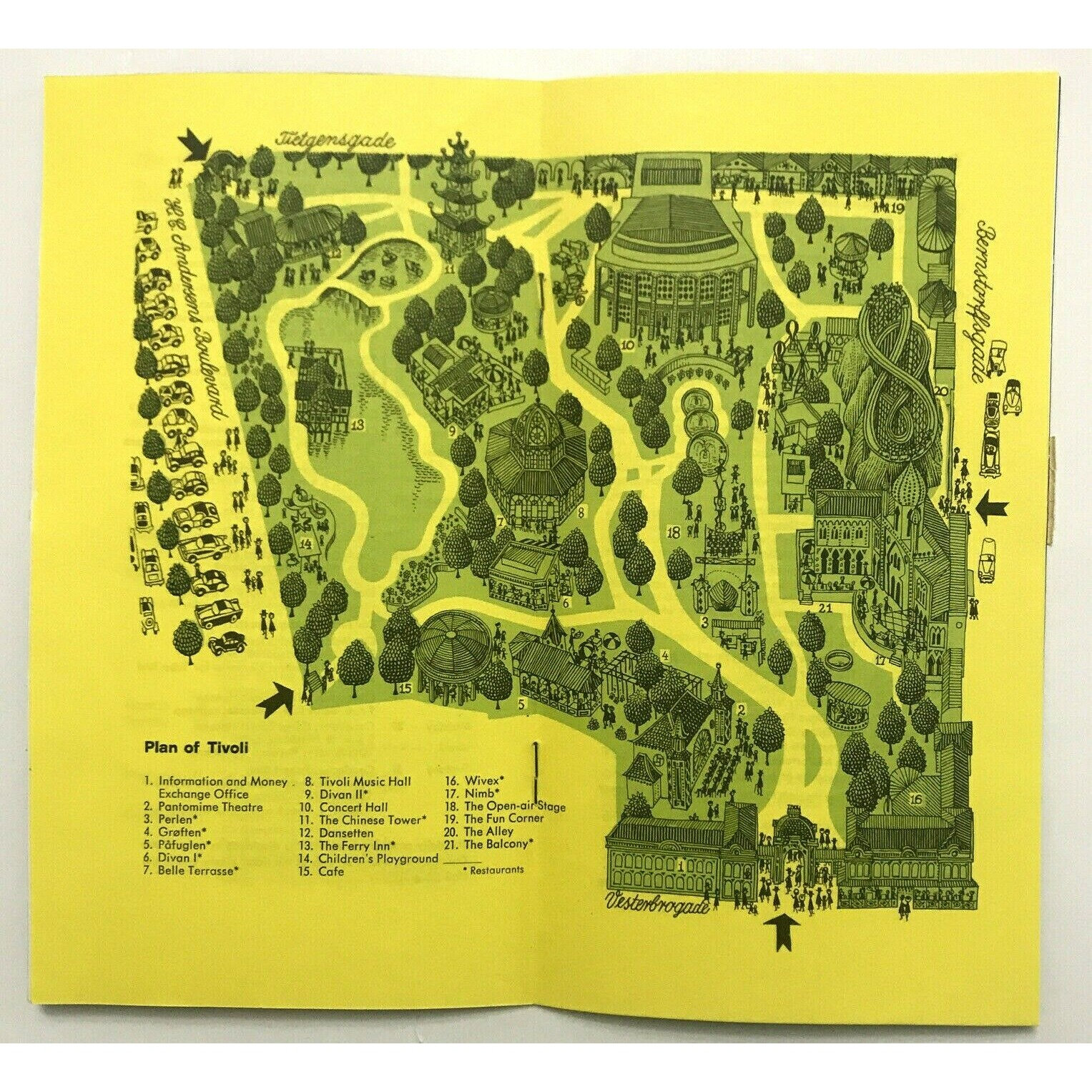 Tivoli Gardens Map