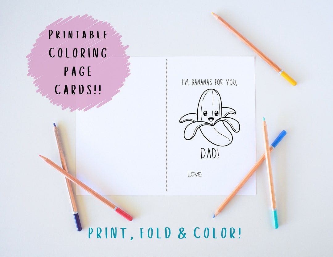 PRINTABLE CARD, Printable Fathers Day Card, Fathers Day Printable ...