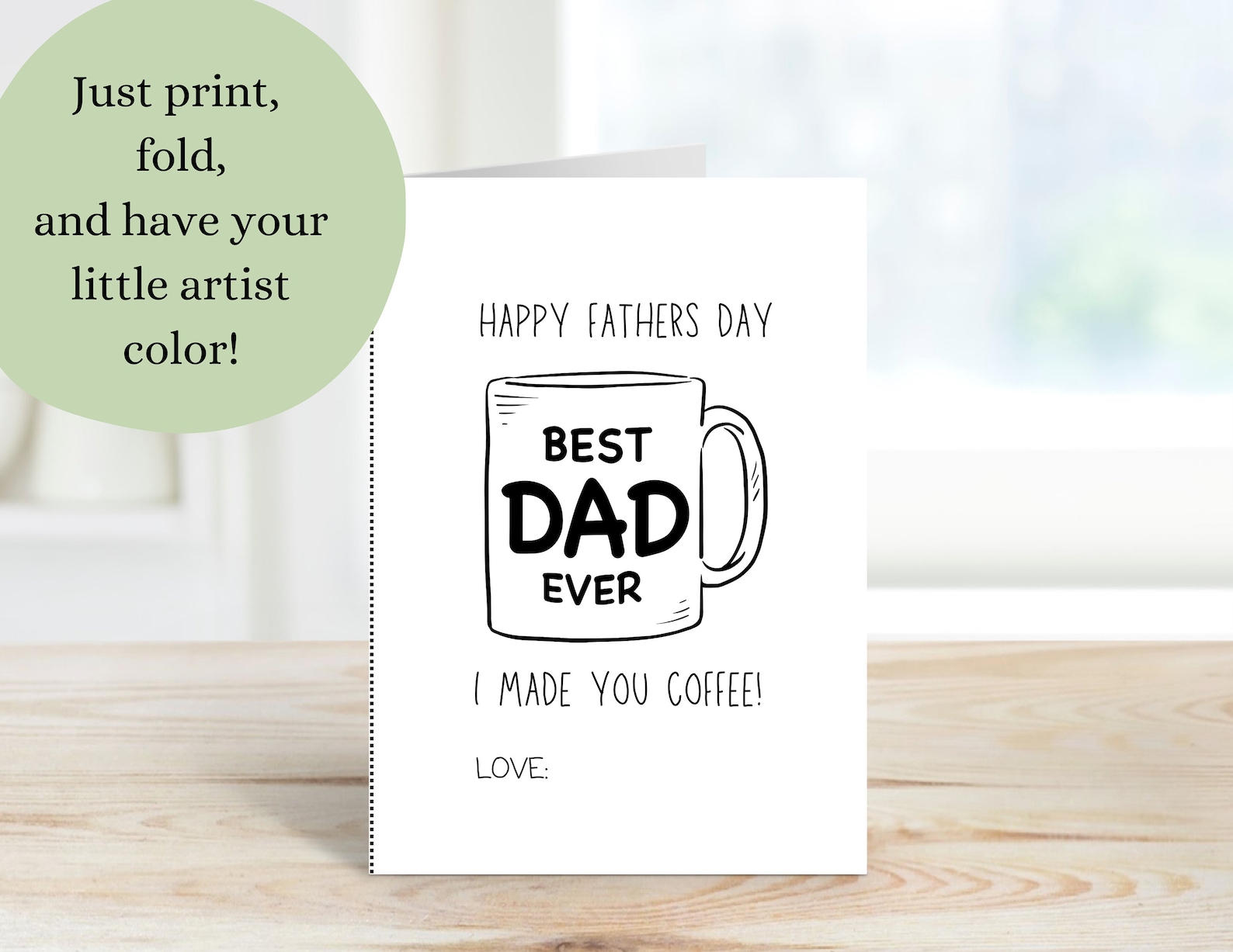 Etsy Fathers Day Card