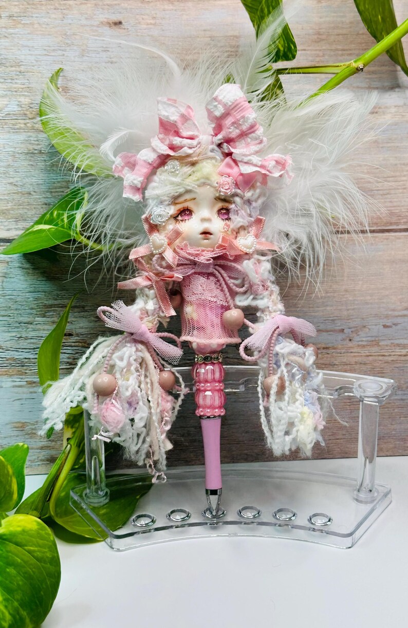 Doll "zoe". Custom Beaded Doll's Pen, Doll Pen, Handmade Beadable Pens ...