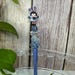 Blue Skull Panda Rhinestone Pen. Unique Gift, Moon Beaded Pen, Handmade ...