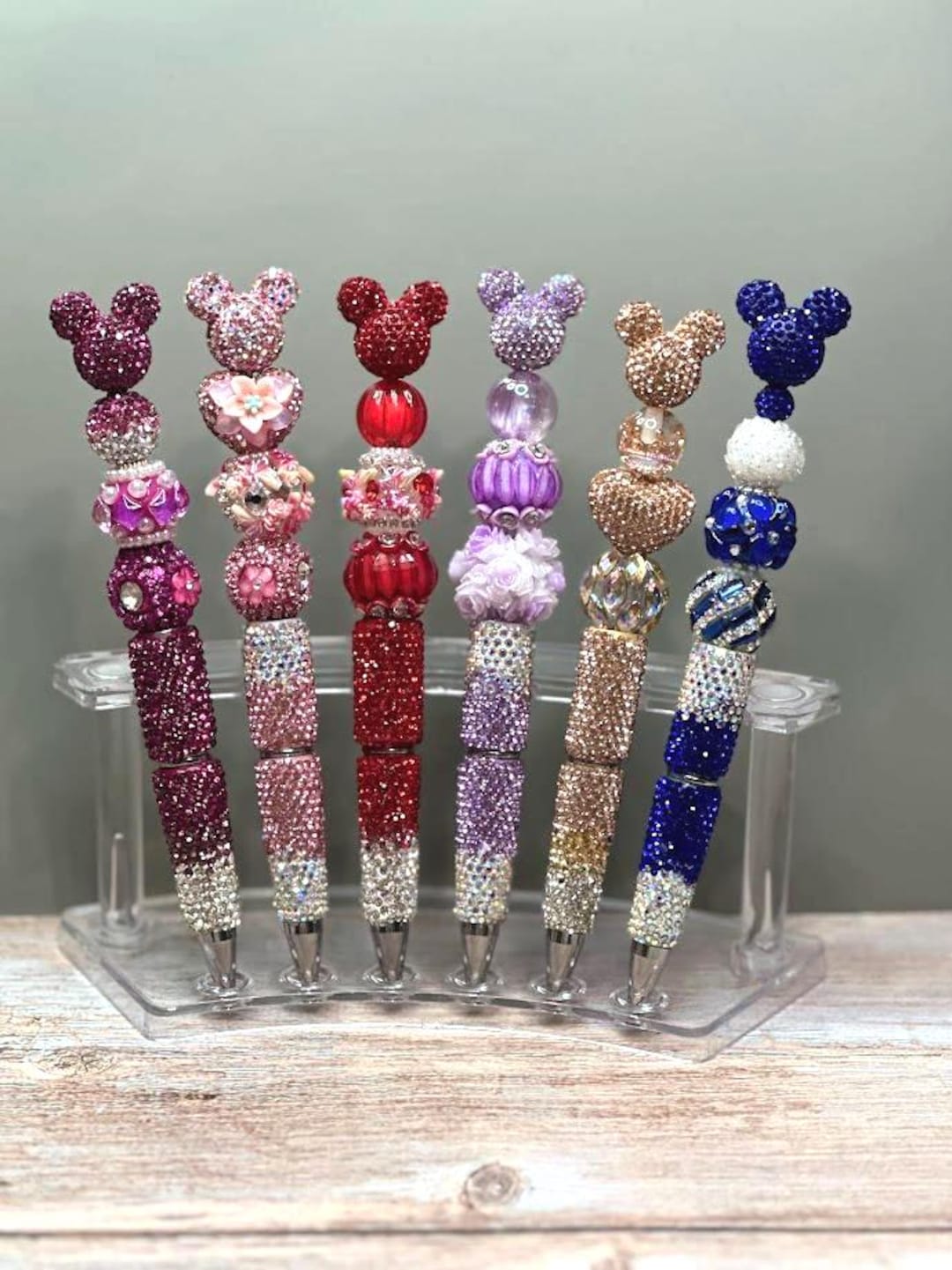Rhinestone Mouse Beadable Pen: Handmade, Refillable Ink - Etsy