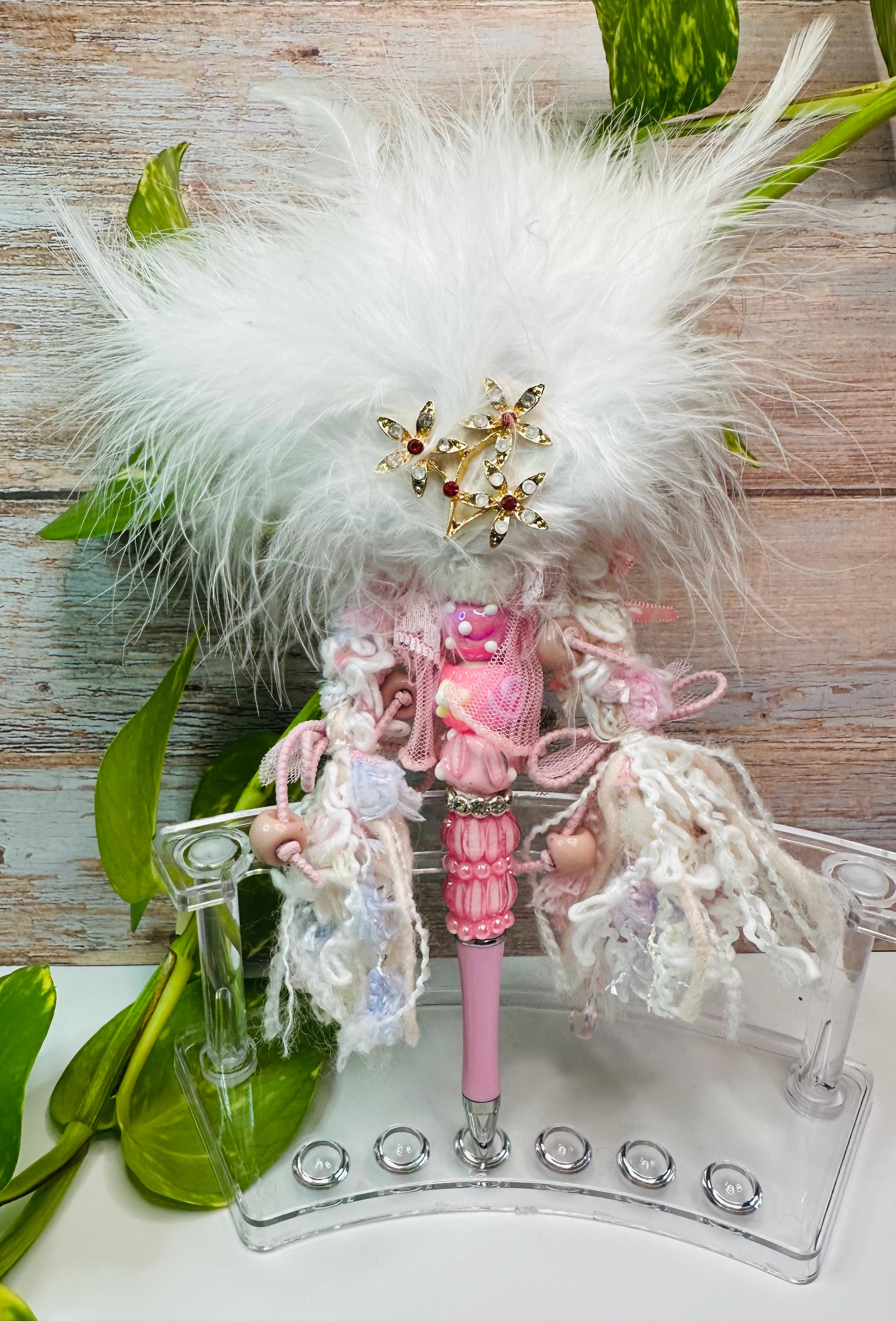 Doll "zoe". Custom Beaded Doll's Pen, Doll Pen, Handmade Beadable Pens ...