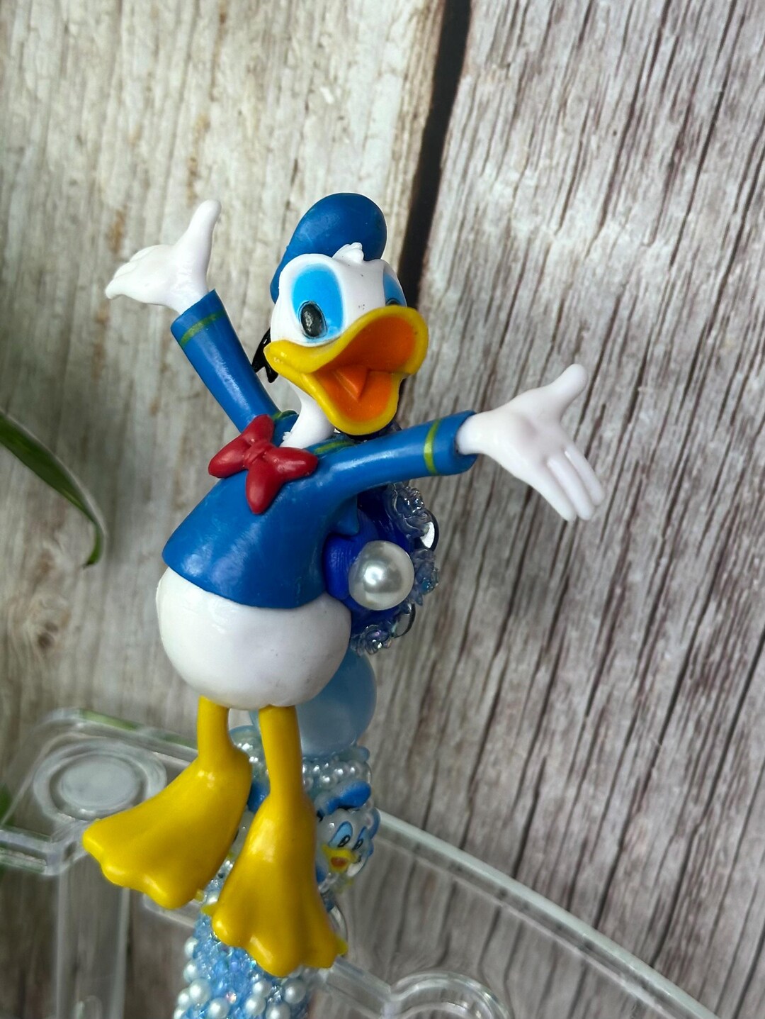 Donald Duck Cartoon Character Pen. Unique Gift, Beaded Pen, Handmade ...