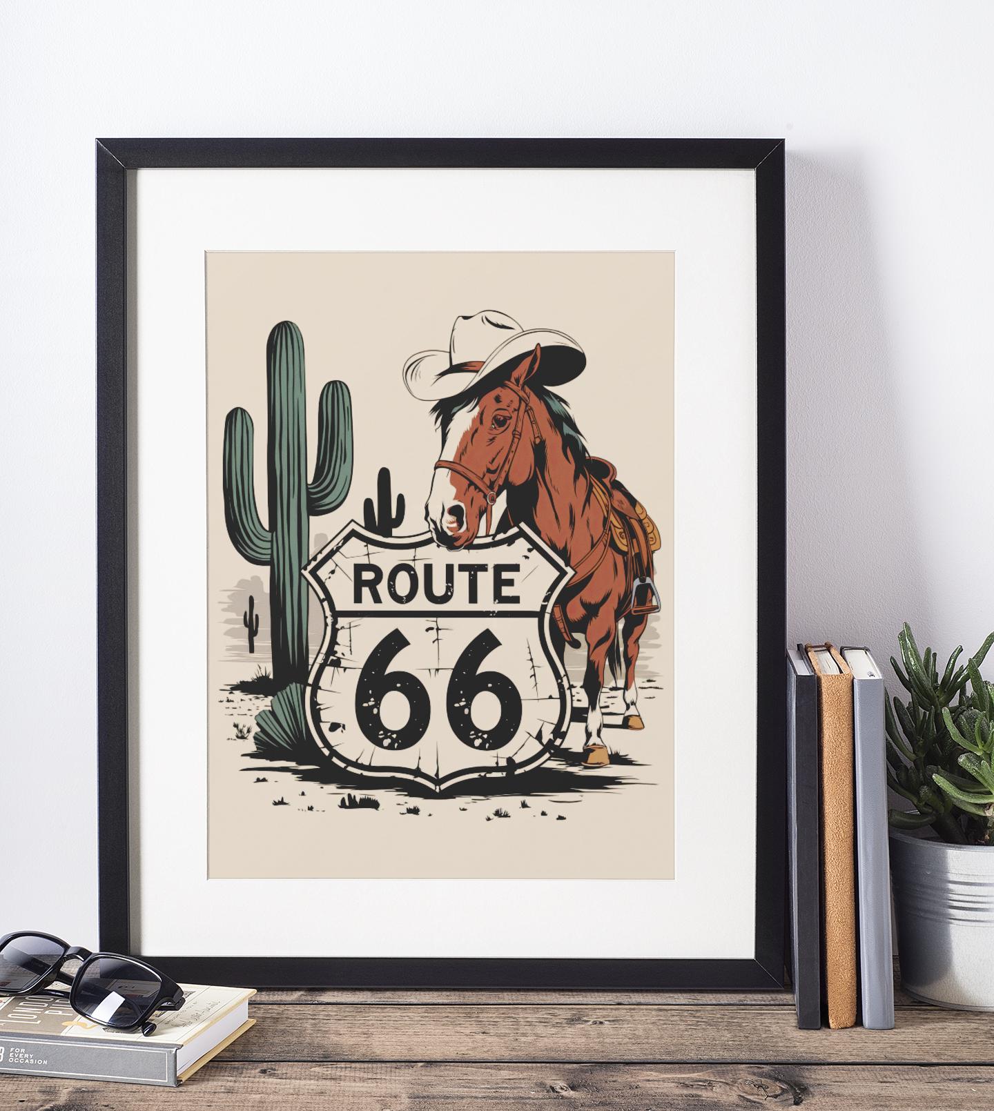 Route 66 Wall Art | Historic Highway Digital Print | Instant Download ...