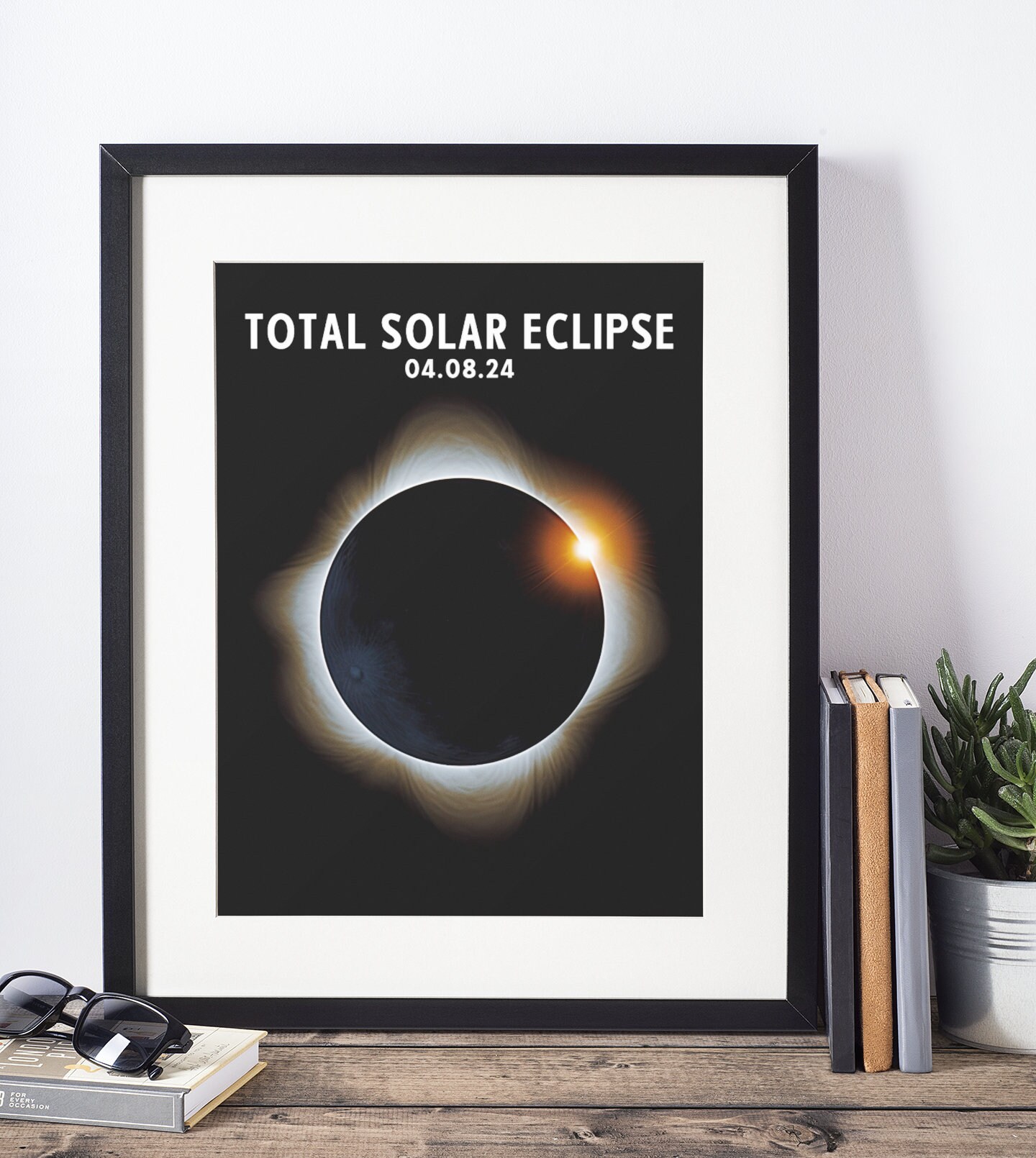 Total Solar Eclipse 2024 Digital Print | Eclipse Wall Art | Eclipse ...