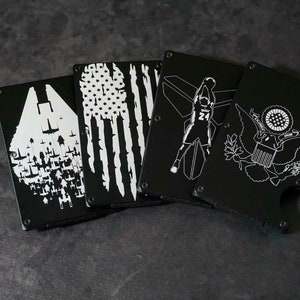 Custom Engraved Metal Wallets - Etsy