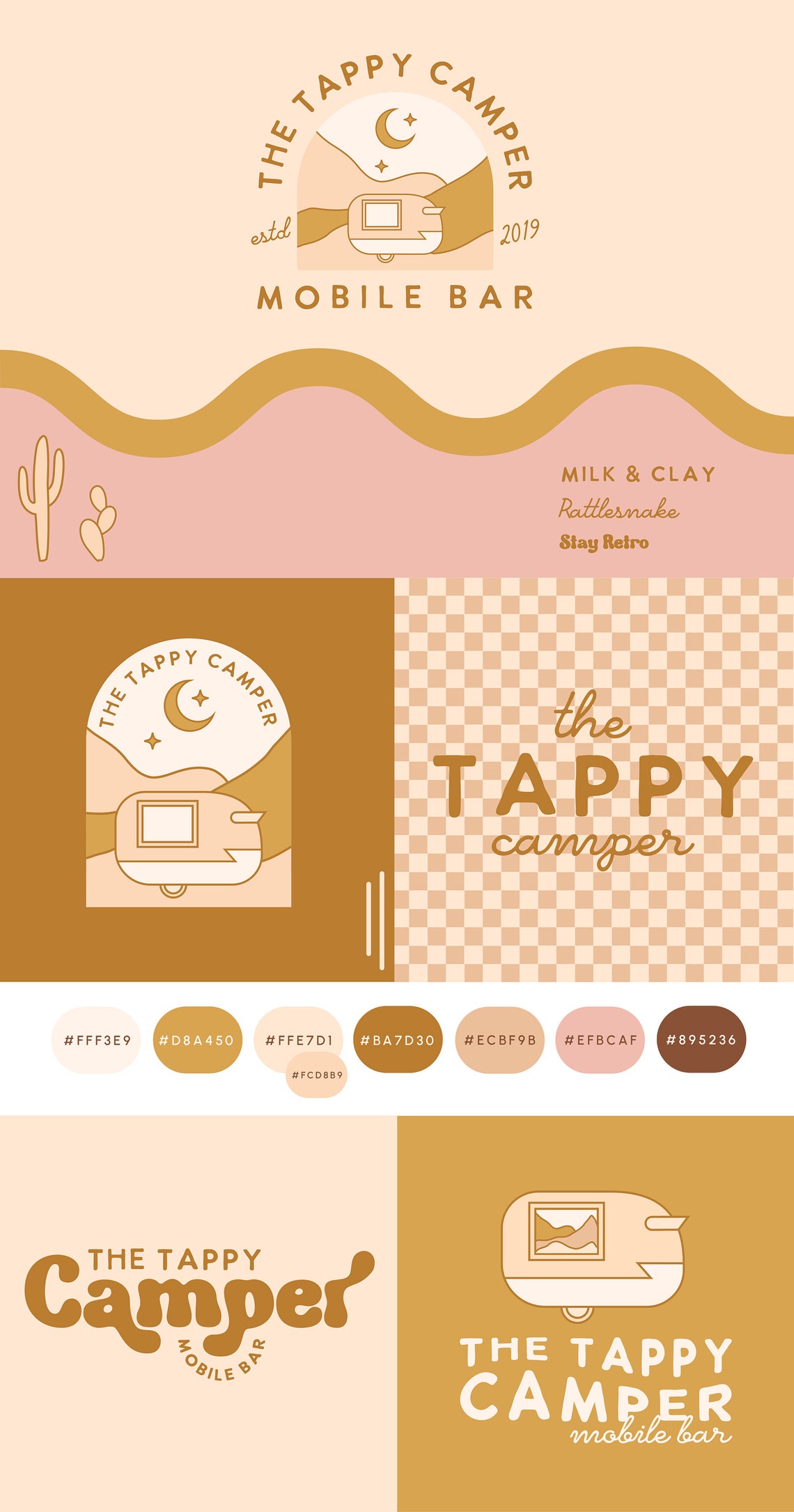 Custom Boho Branding Design, Custom Branding Design, Logo Design, Boho ...