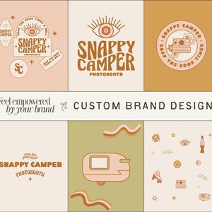 Custom Boho Branding Logo Design, Custom Brand Design, Boho Logo, Logo ...