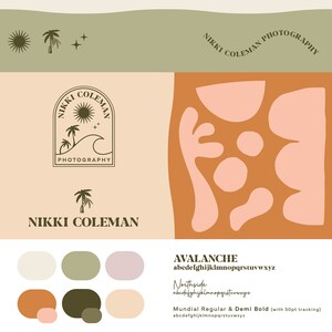 Custom Boho Branding Design, Custom Branding Design, Logo Design, Boho ...