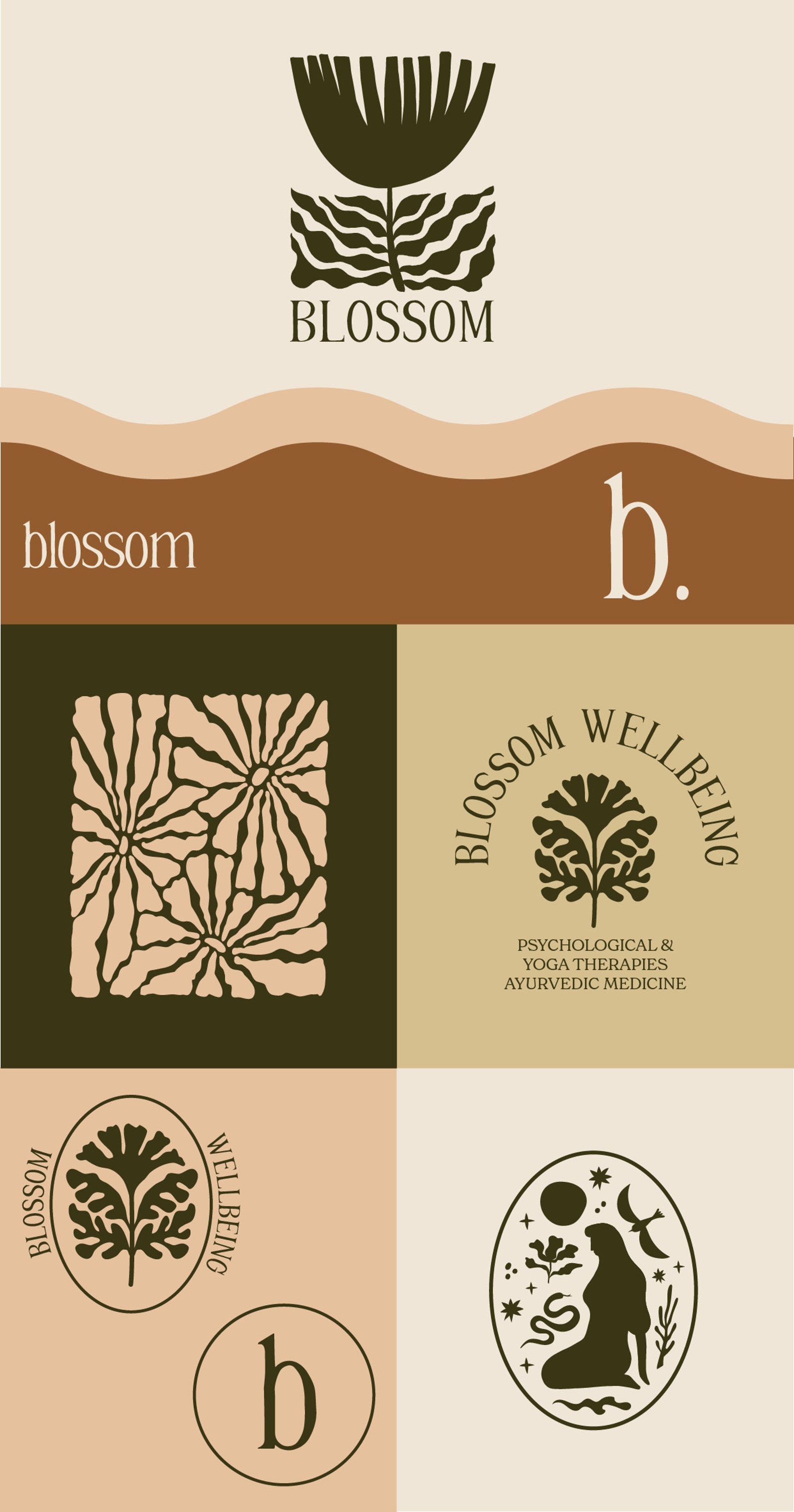 Custom Boho Branding Design, Custom Branding Design, Logo Design, Boho ...