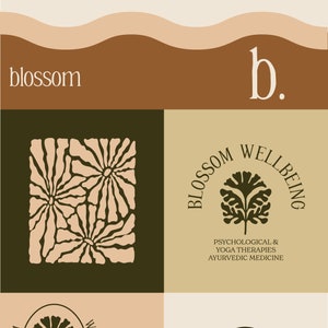 Custom Boho Branding Design, Custom Branding Design, Logo Design, Boho ...