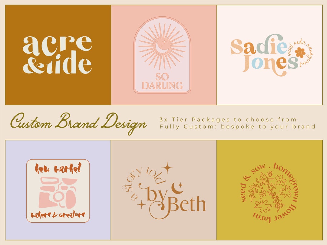 Custom Logo Design Custom Brand Design Branding Kit Logo - Etsy Australia