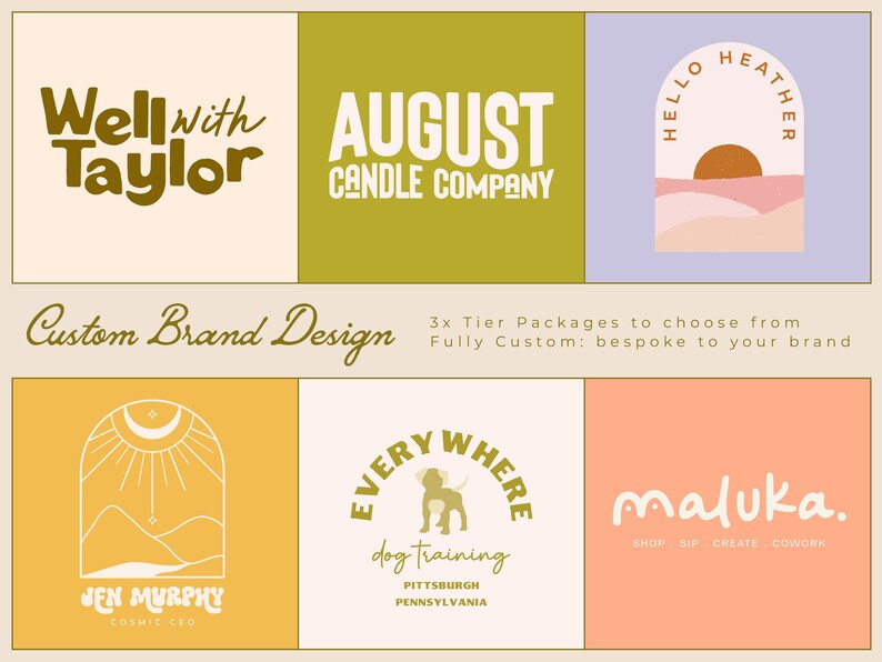 Custom Logo Design Custom Brand Design Branding Kit Logo - Etsy