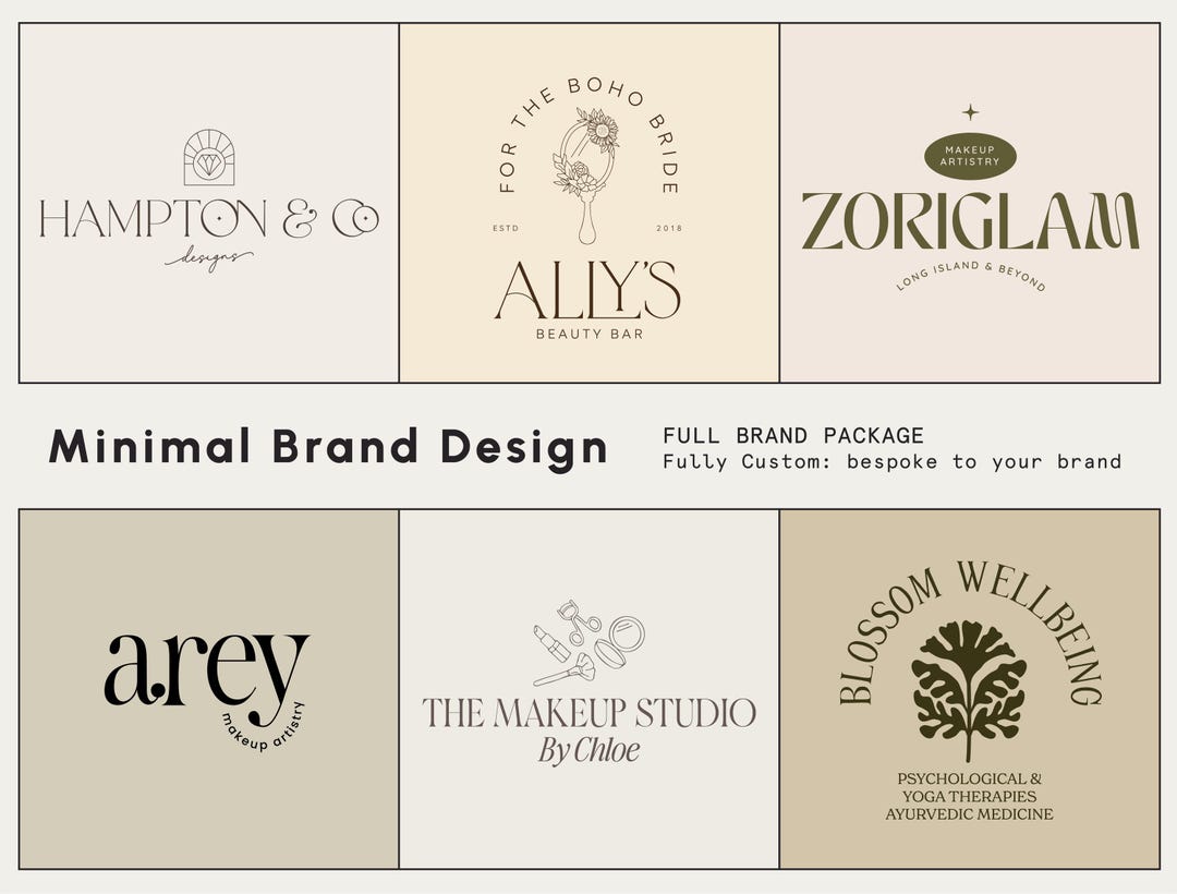 Custom Minimal Branding Design, Custom Branding Design, Logo Design ...