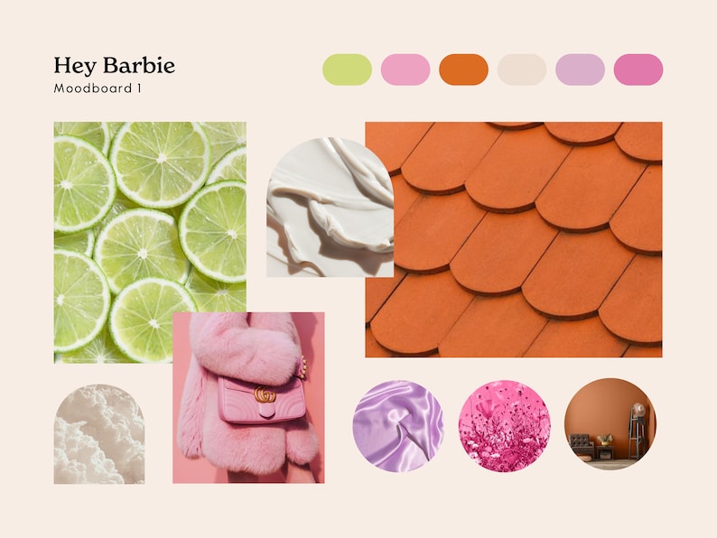 Deluxe Hey Barbie Brand Palette. Editable Canva Colour Palette With Hex ...