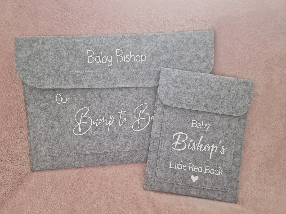 Baby Bundle Personalised Bump to Baby Folder and Personalised Baby's ...