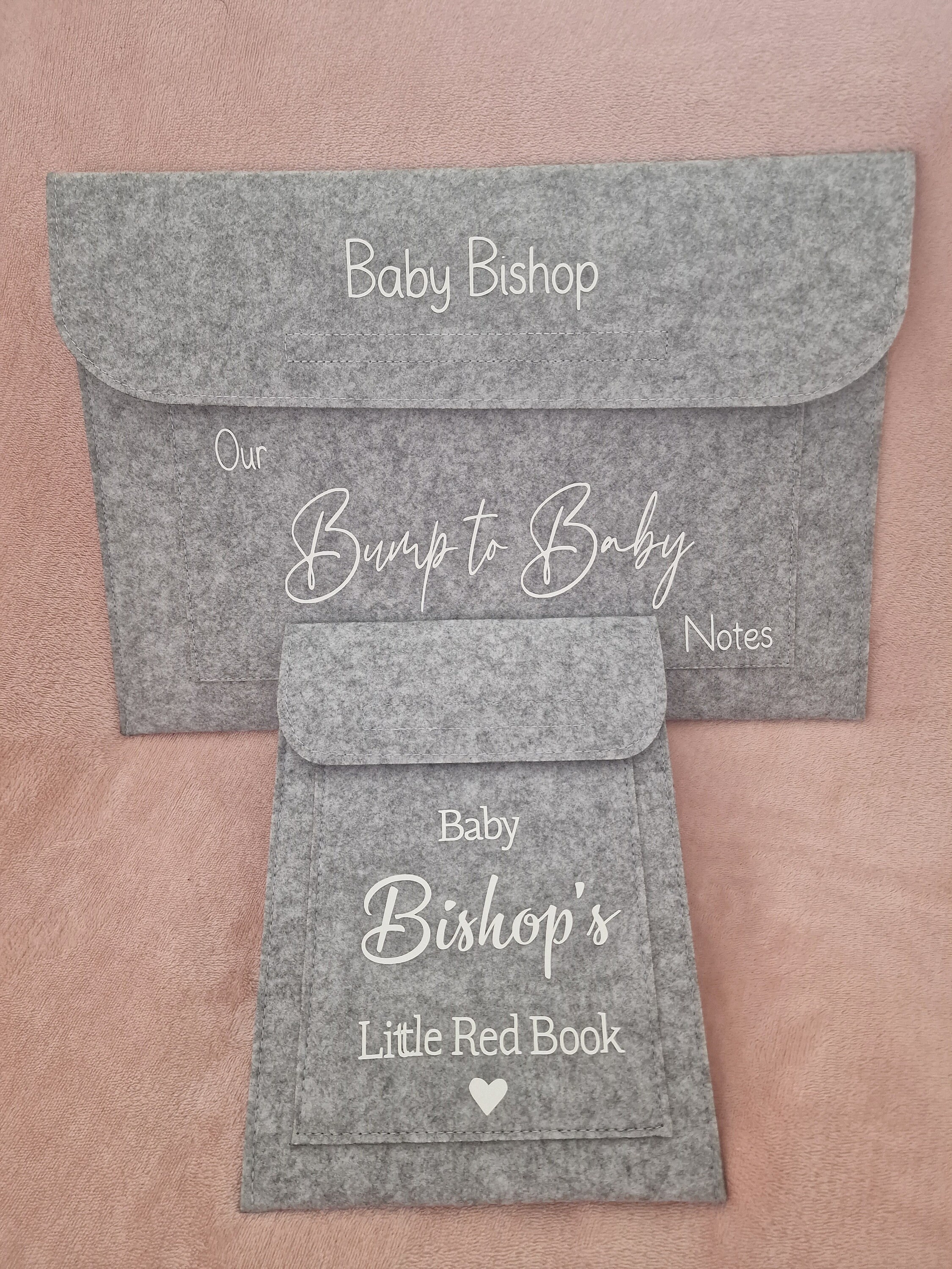 Baby Bundle Personalised Bump to Baby Folder and Personalised Baby's ...