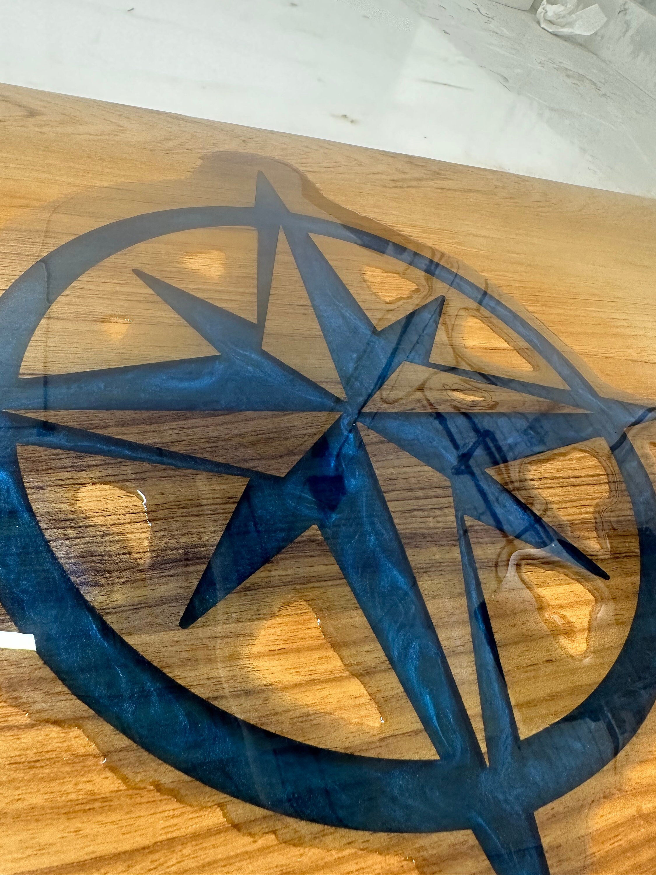 Boat Custom Engraved Design Solid Wood Table - Etsy