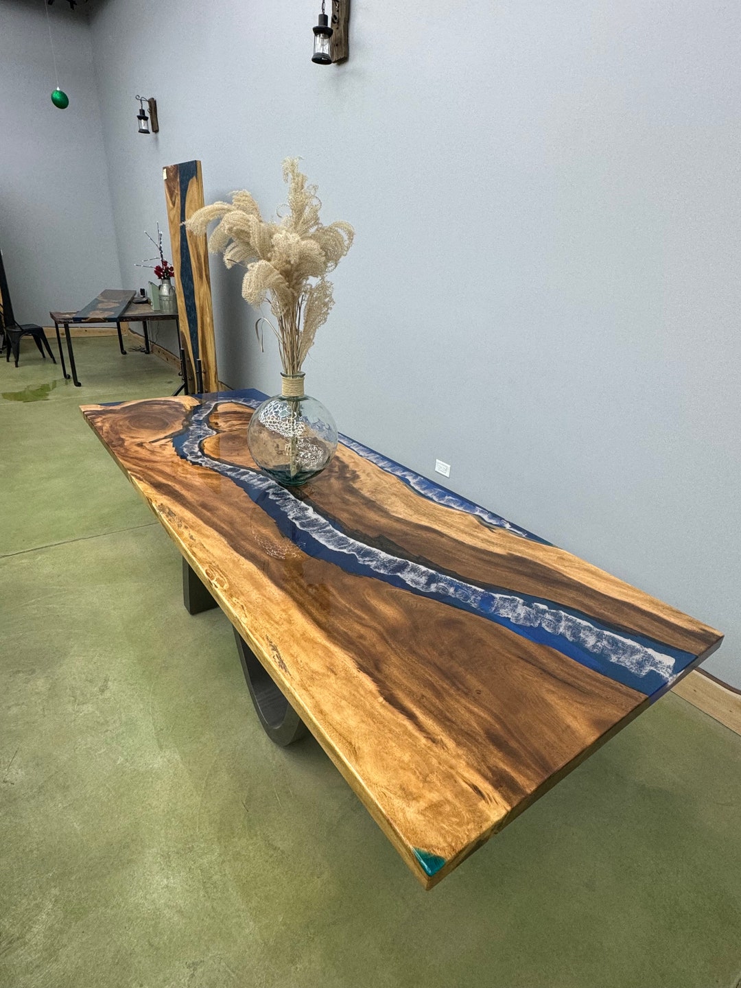 Solid Wood/resin Dining/coffee Tables - Etsy