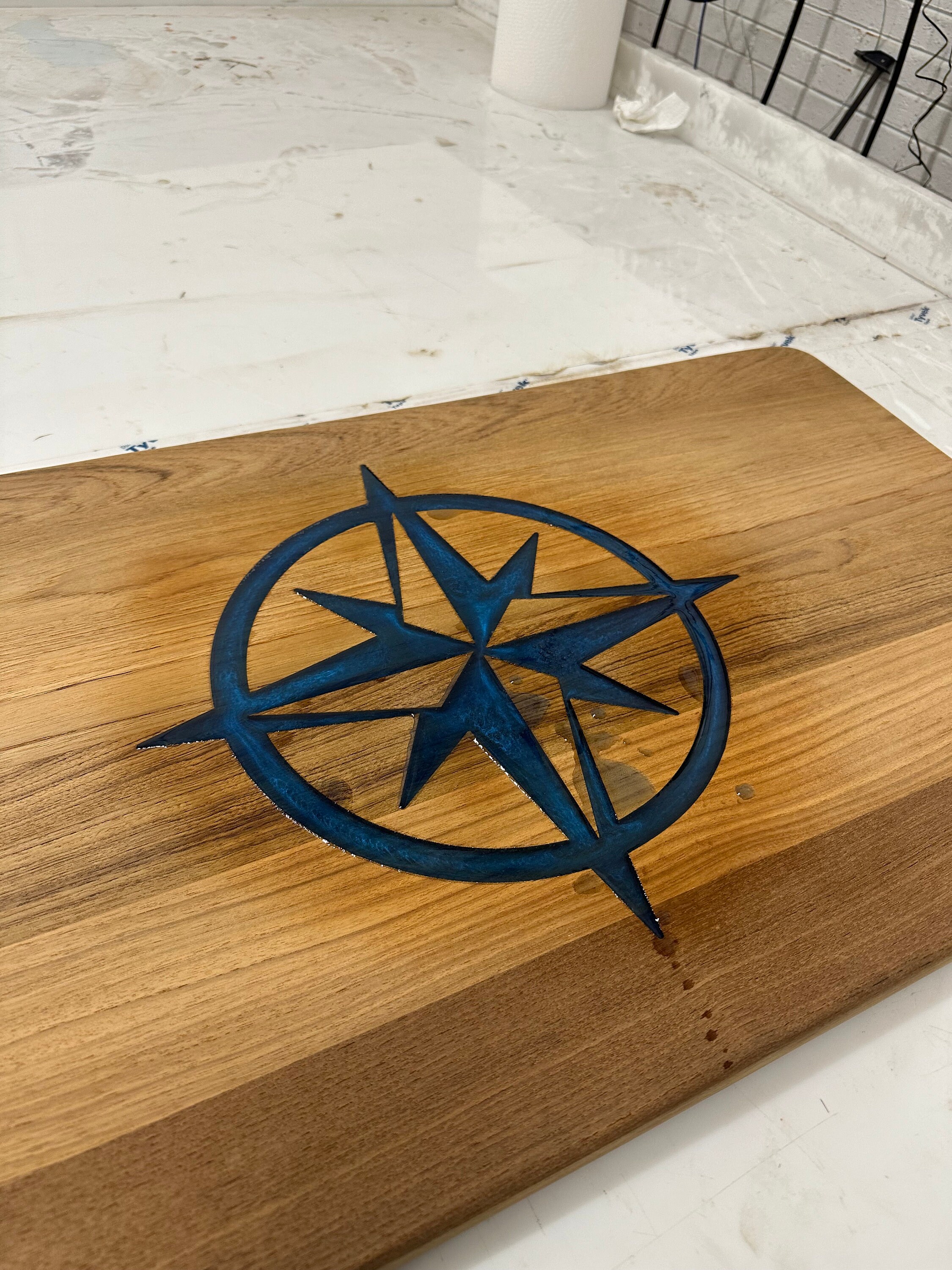 Boat Custom Engraved Design Solid Wood Table - Etsy