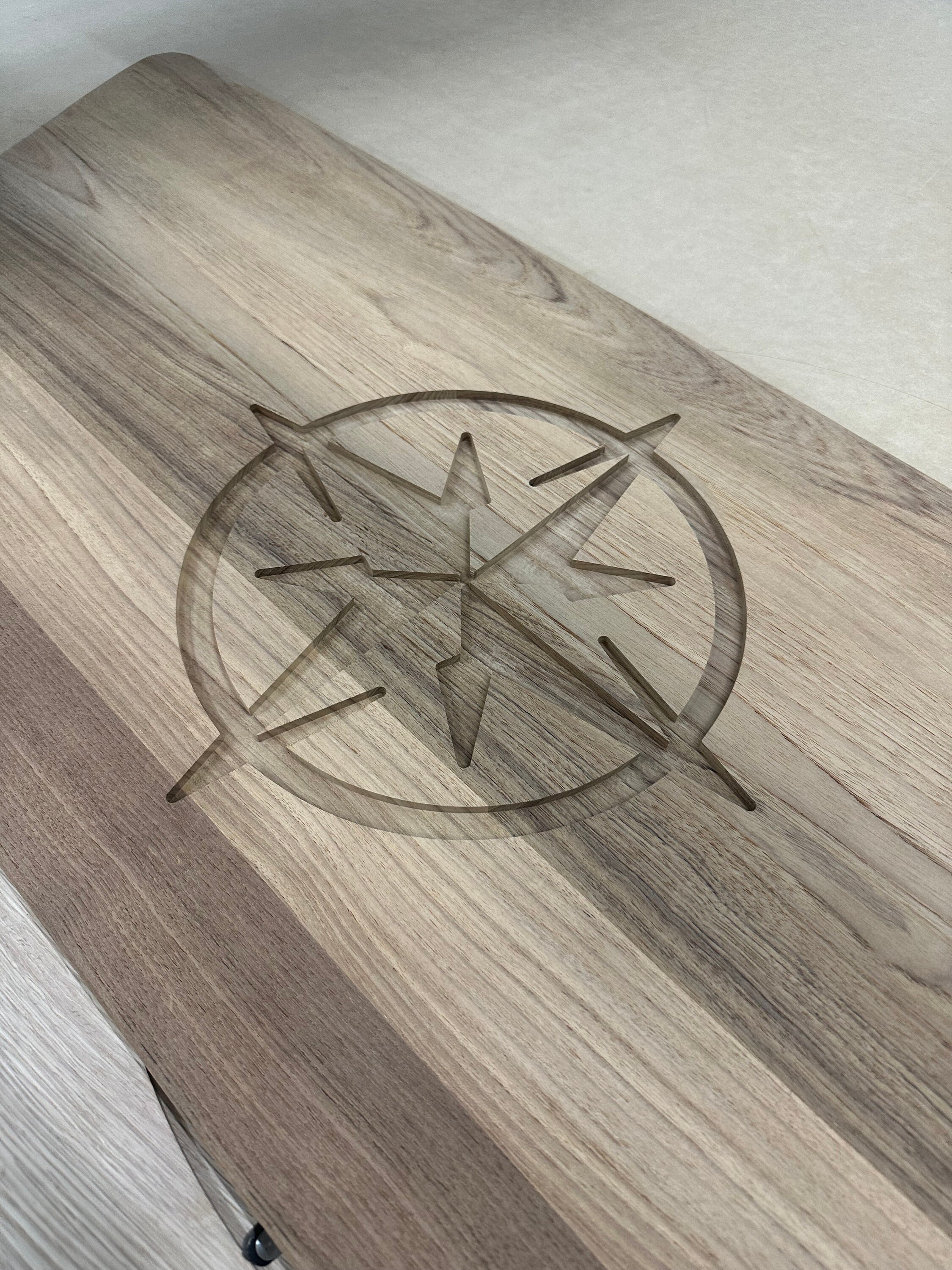 Boat Custom Engraved Design Solid Wood Table - Etsy