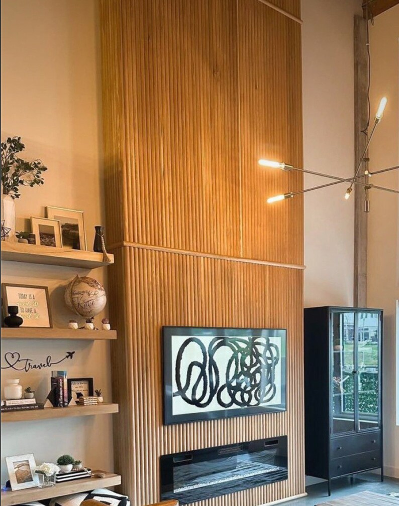 White Oak Interlocking Reed Wall Panels. 6 1/4in X 96in 3/4in - Etsy