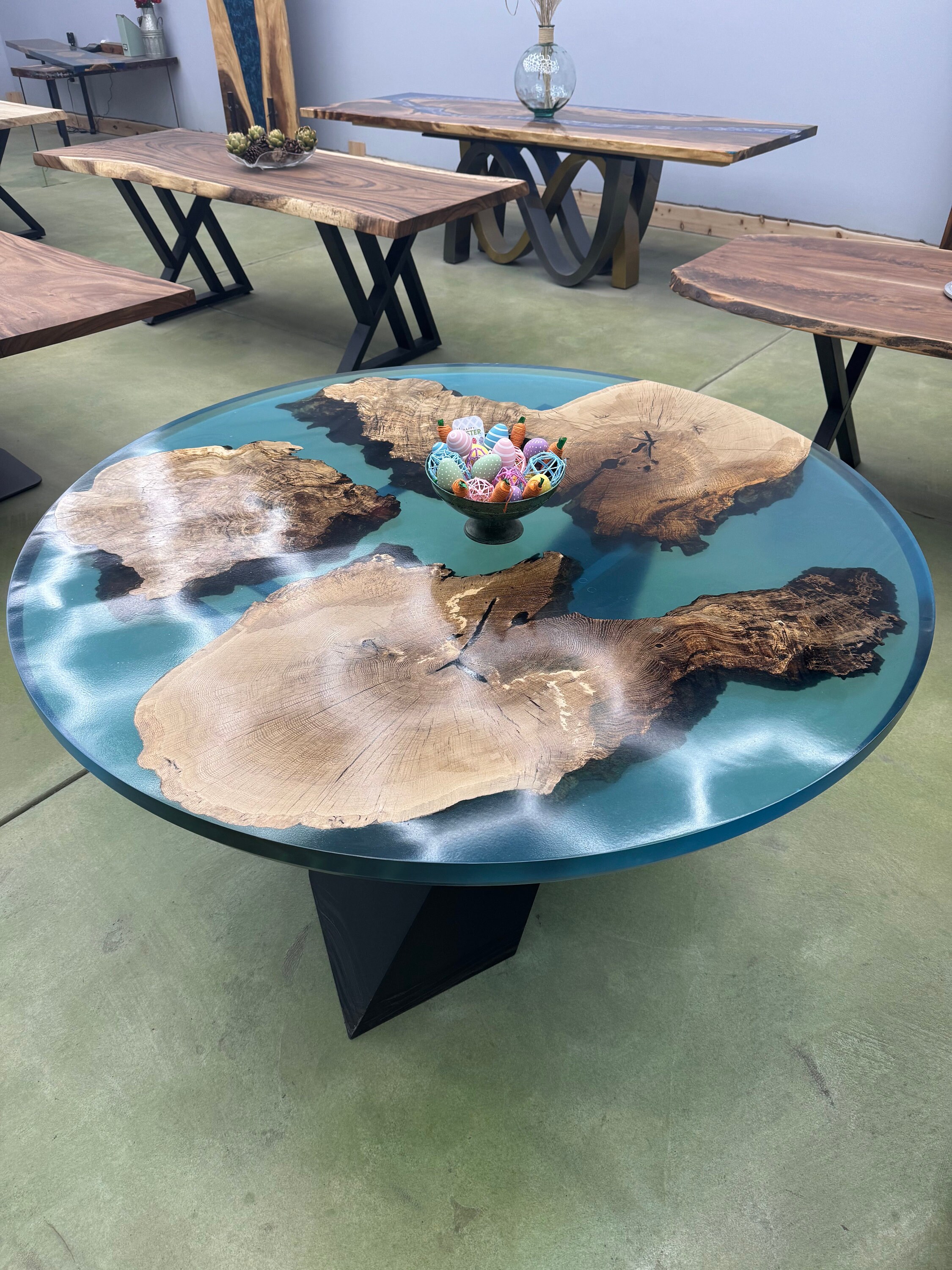 Solid Wood/resin Dining/coffee Tables - Etsy
