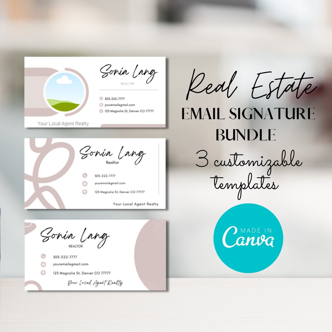 Real Estate Email Signature, Email Signature, Real Estate Tools ...