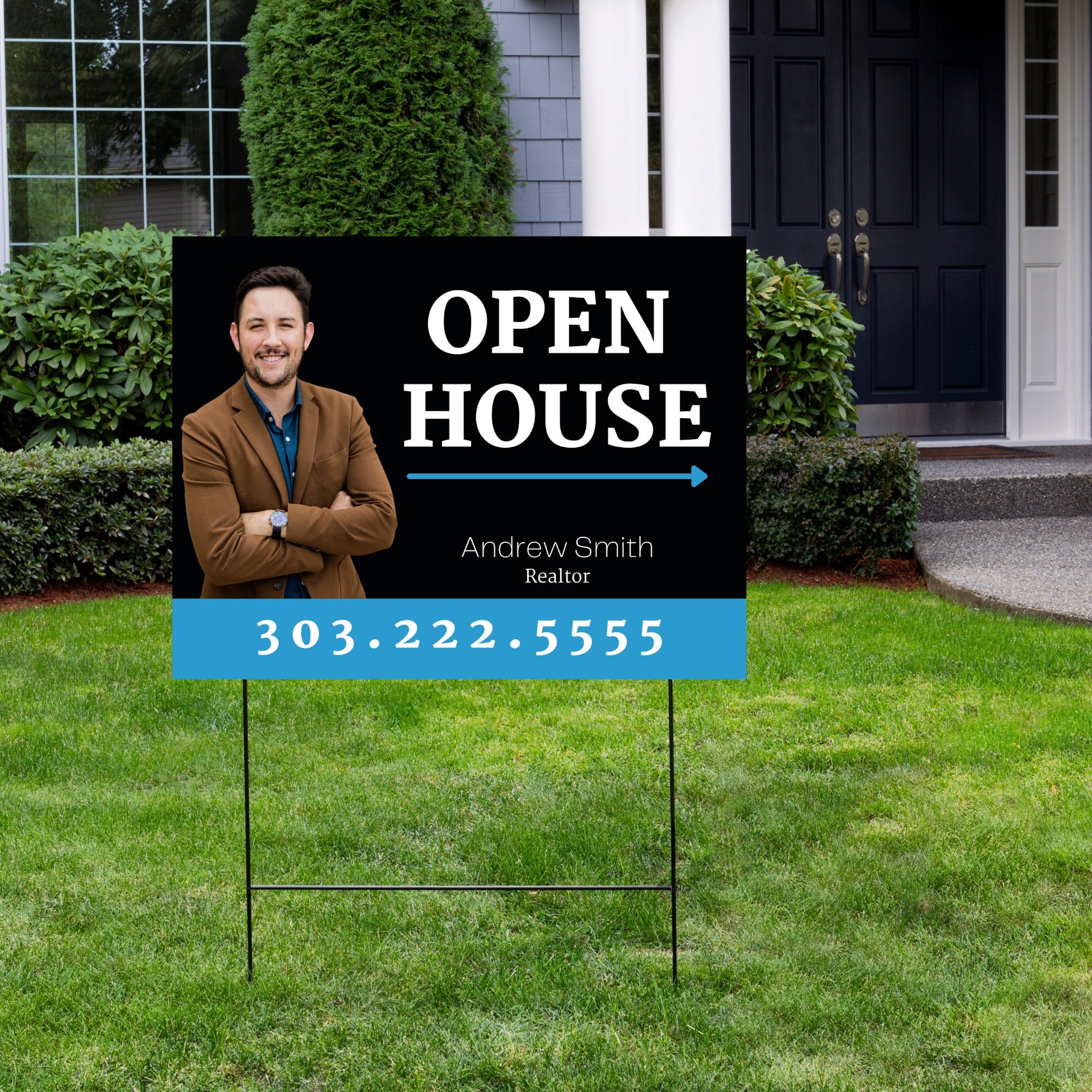 Open House Yard Sign, Real Estate Open House, Open House Template ...