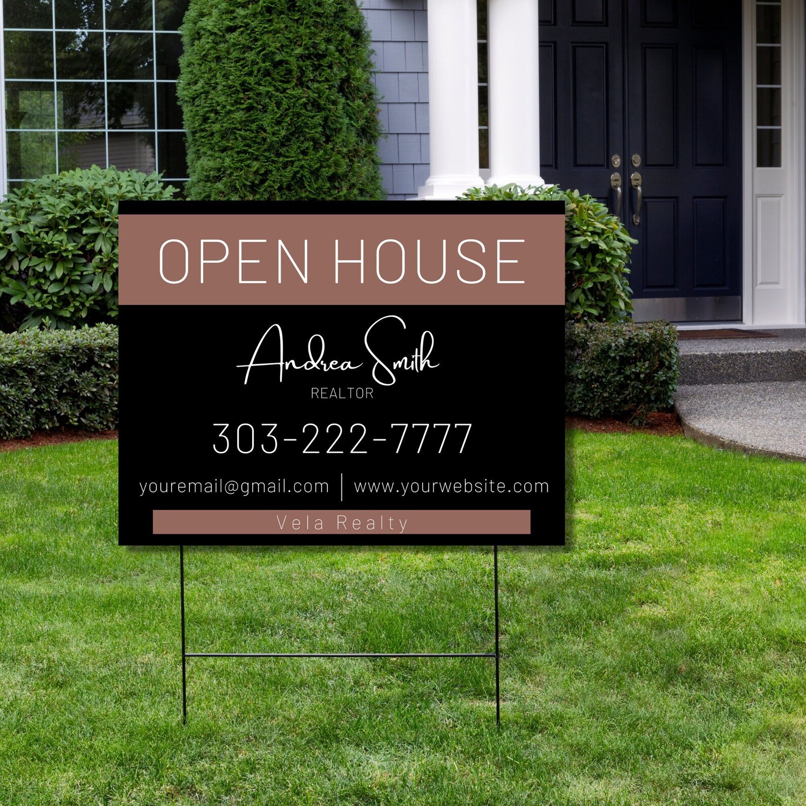 Open House Yard Sign, Real Estate Open House, Open House Template ...