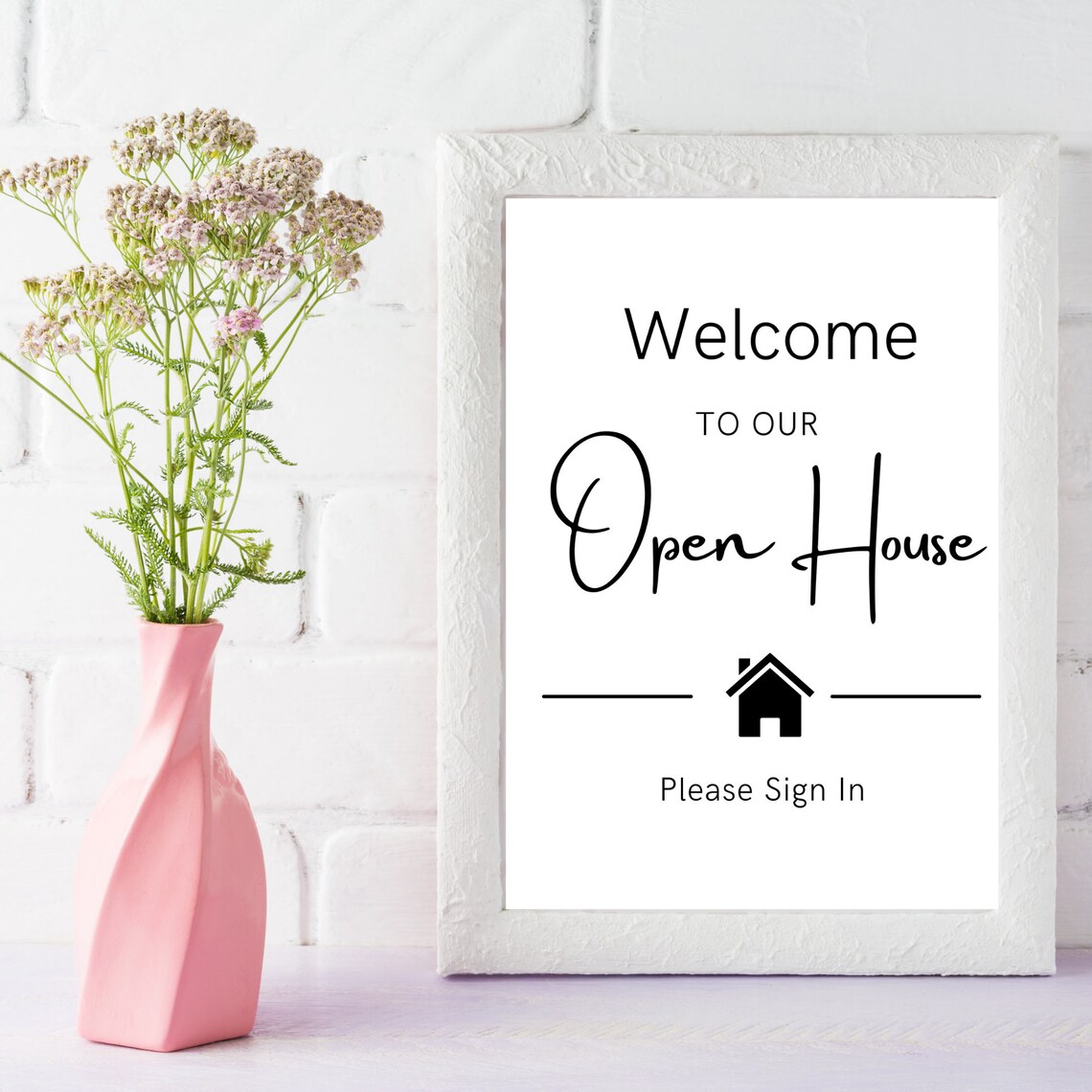 Real Estate Open House Welcome Sign, Open House Template, Realtor ...