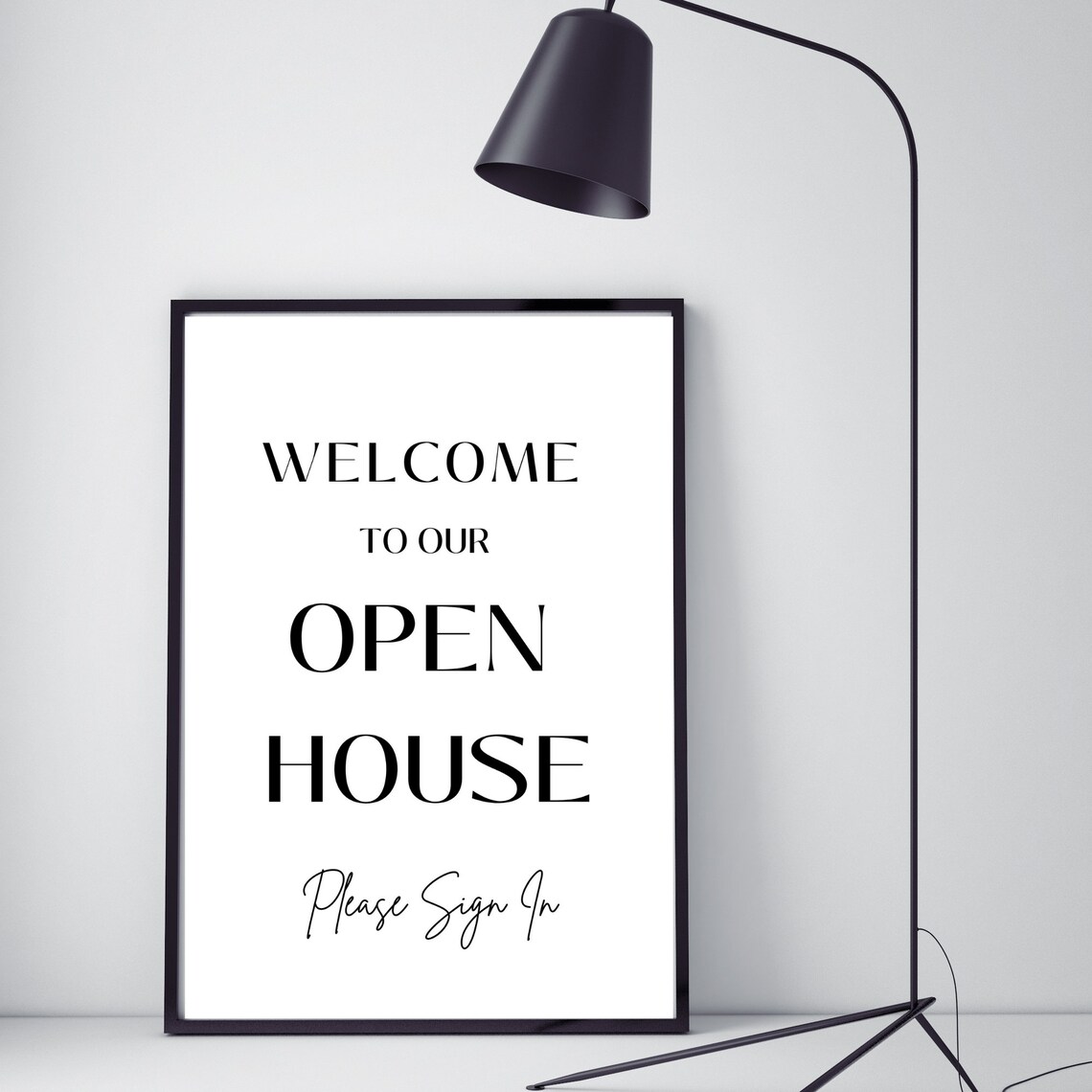 Real Estate Open House Welcome Sign, Open House Template, Realtor ...