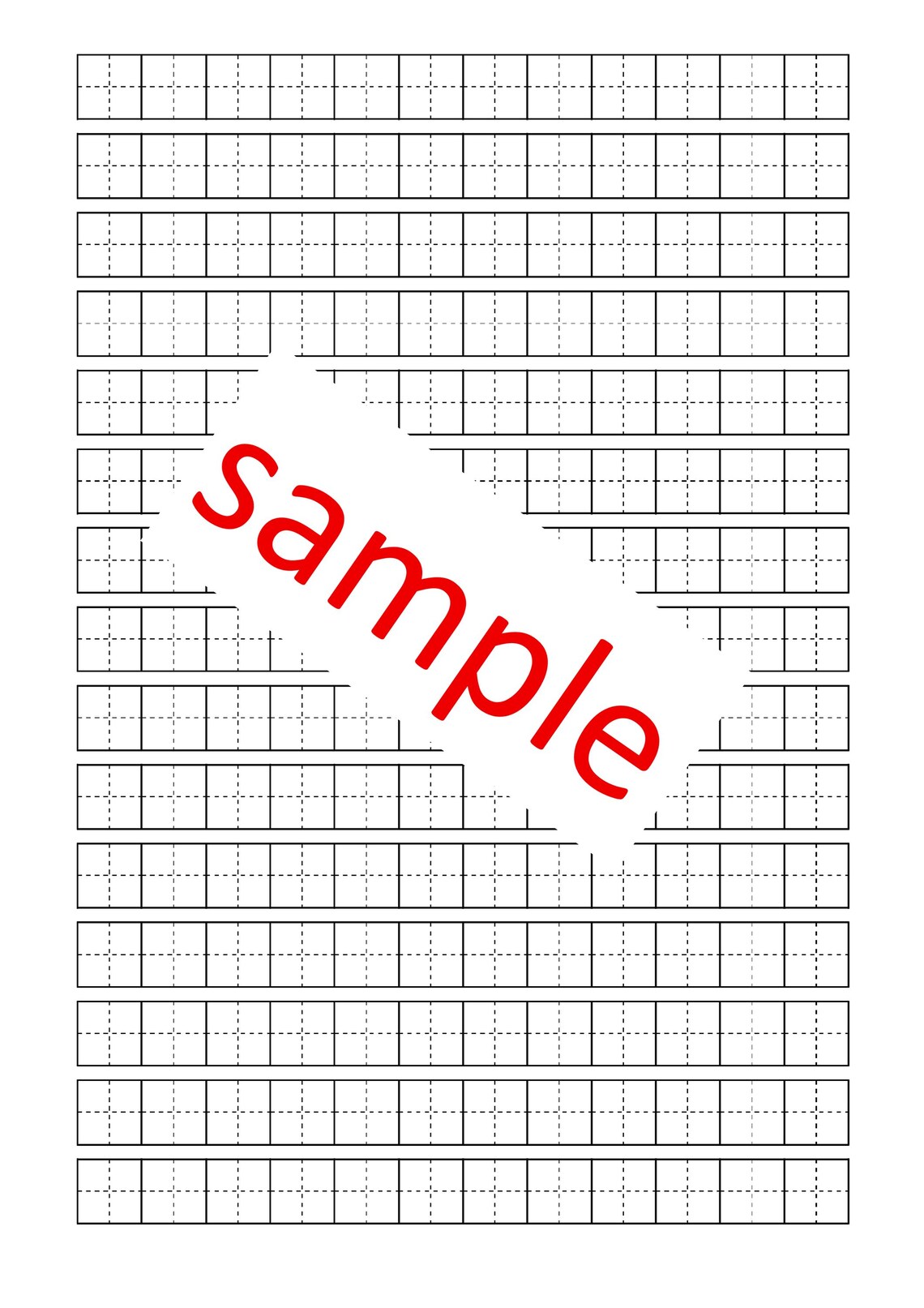 Chinese-japanese-korean Character Writing Practice Paper-practice ...