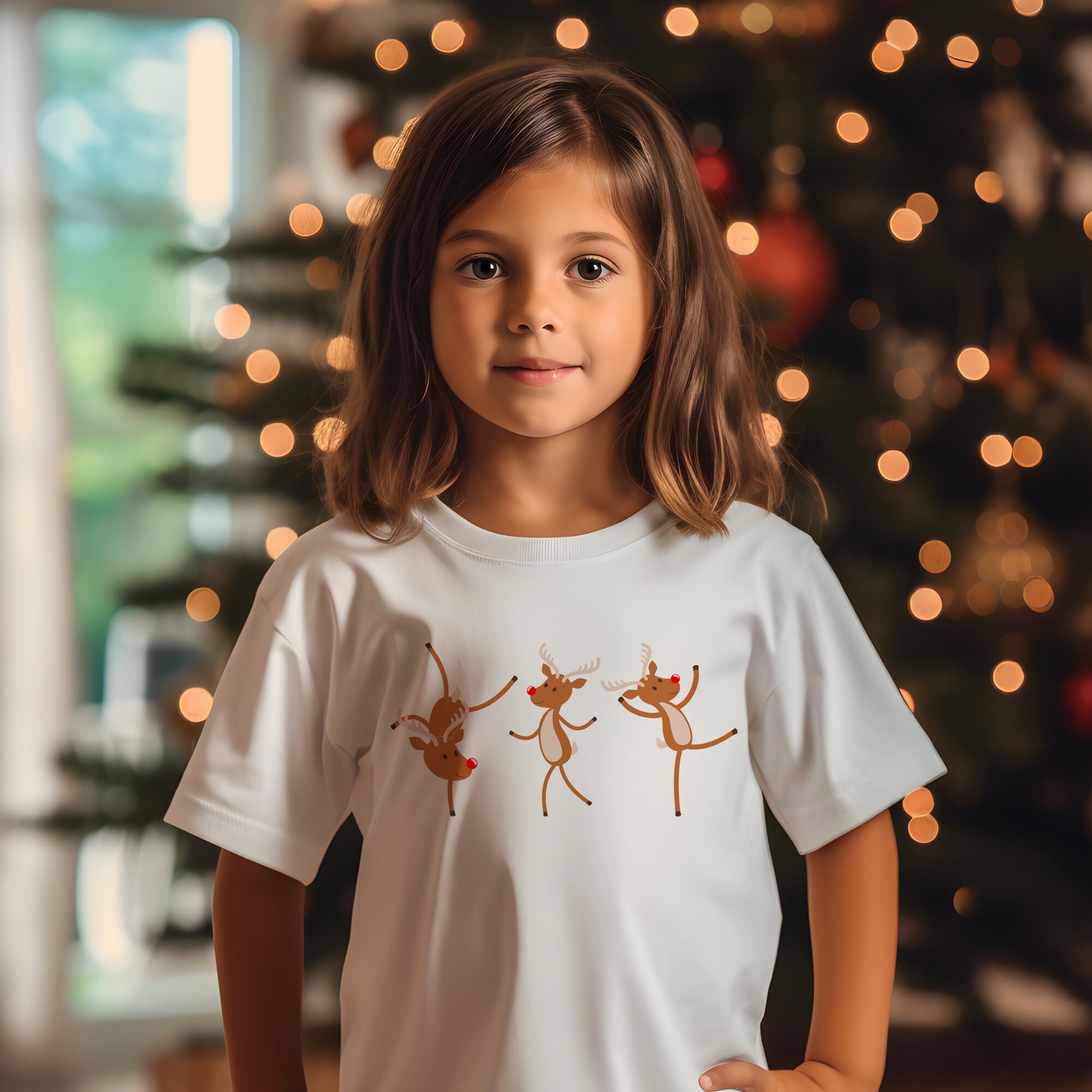 Christmas Dancing Reindeer SVG and PNG, Funny Graphic Design for Shirts ...