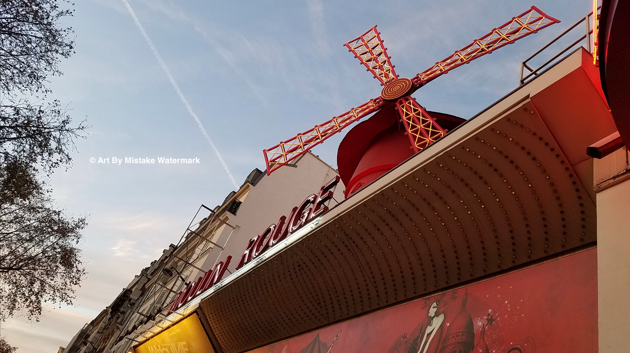Moulin Rouge Windmill Background