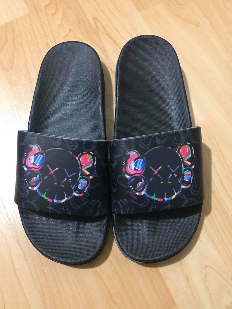 Kaws Slides, Comfy Slides, Slides for Men Slides, Outdoor Slides - Etsy