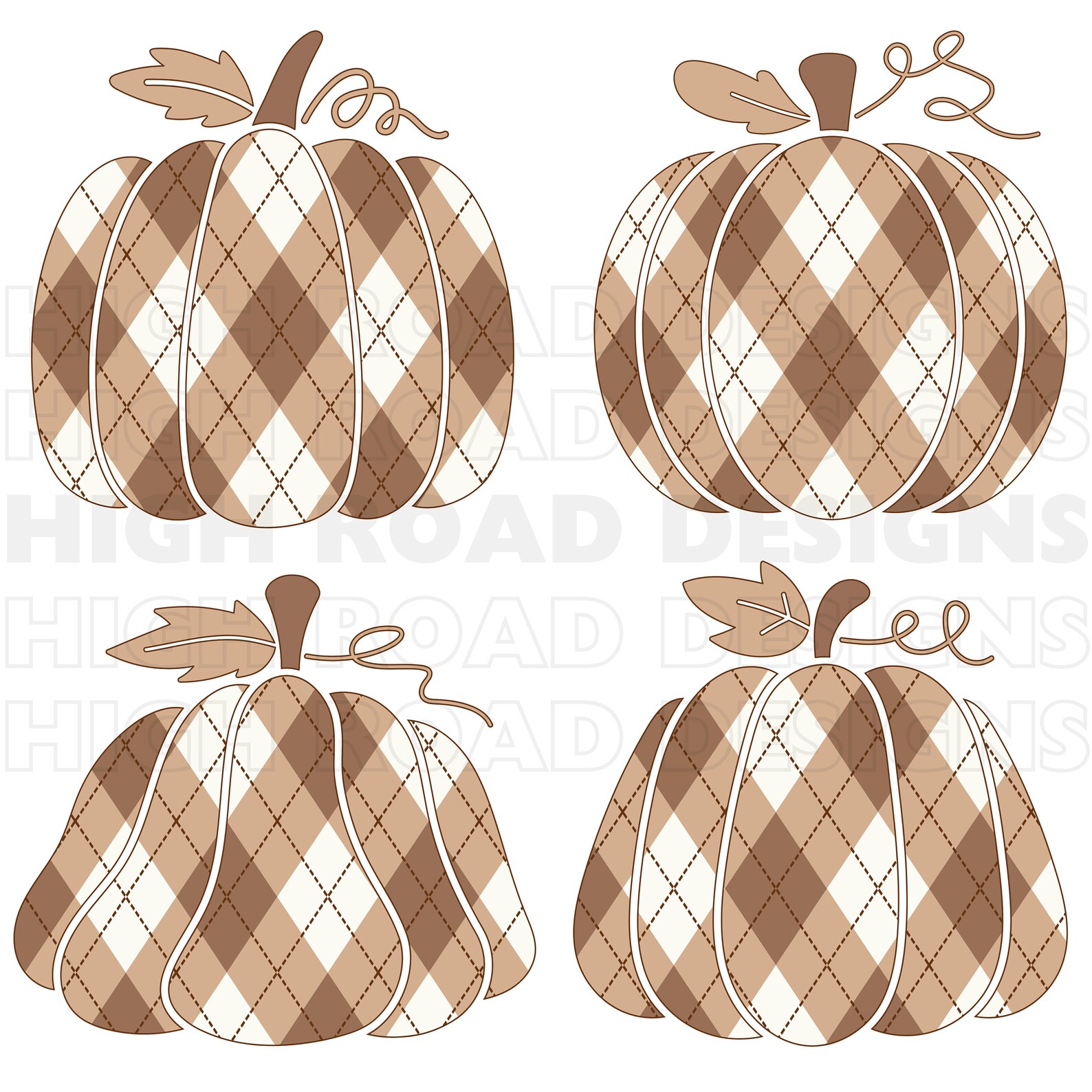 Fall Plaid Pumpkins, Halloween Png, Cottagecore Png, Homestead Png ...