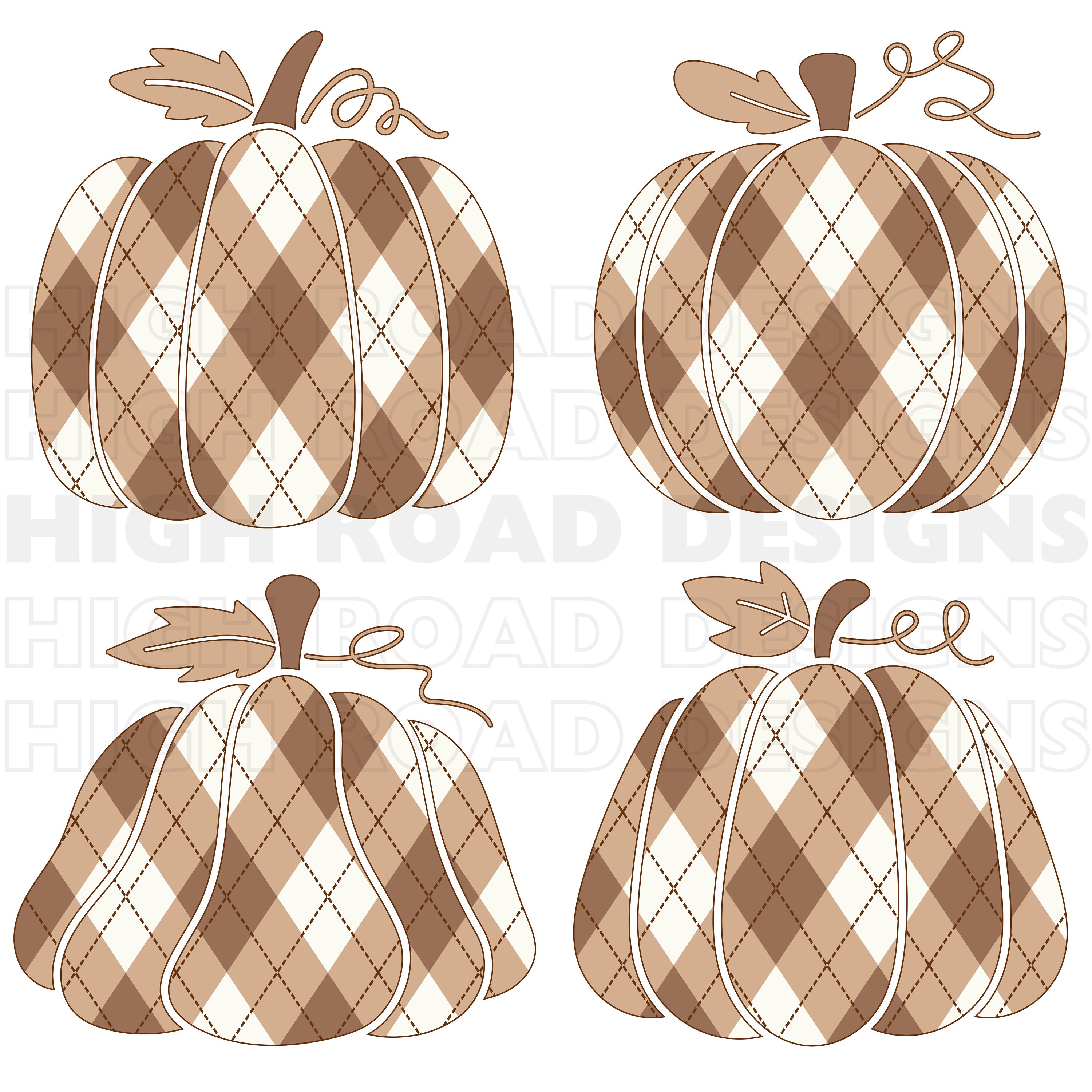 Fall Plaid Pumpkins, Halloween Png, Cottagecore Png, Homestead Png ...