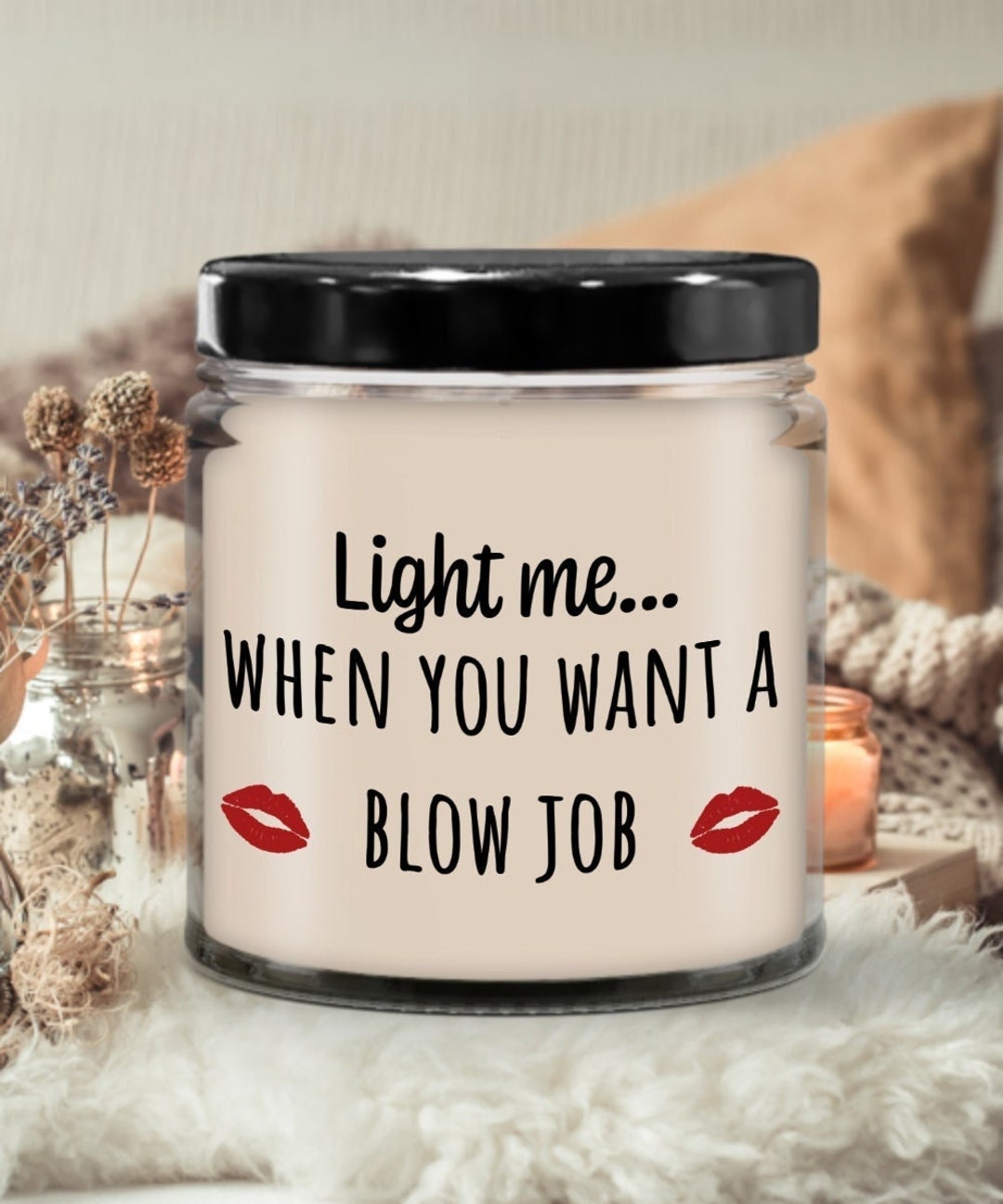 Light Me When You Want a BJ Candle Candle for Gift Scented - Etsy UK