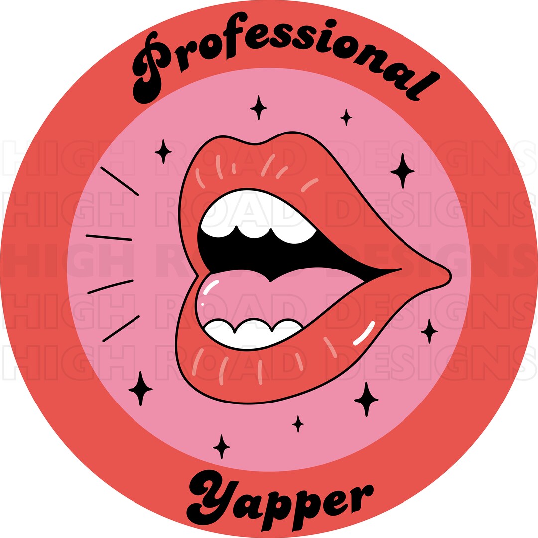 Professional Yapper Born to Yap, Pink Girl Png, Coquette Png, Cute Png ...