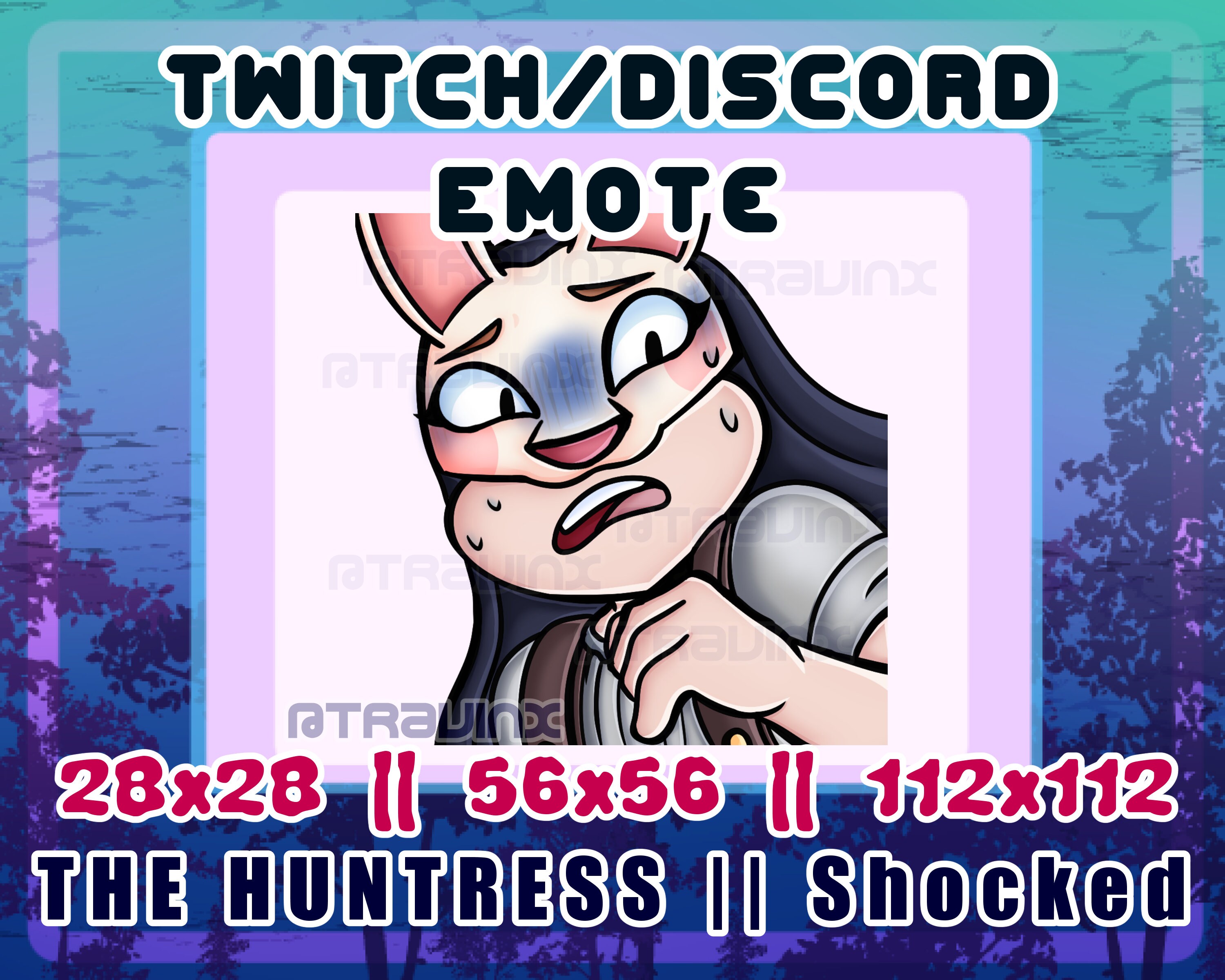 Huntress Emote Set || 7 Cute Dead by Daylight Killer Twitch & Discord ...