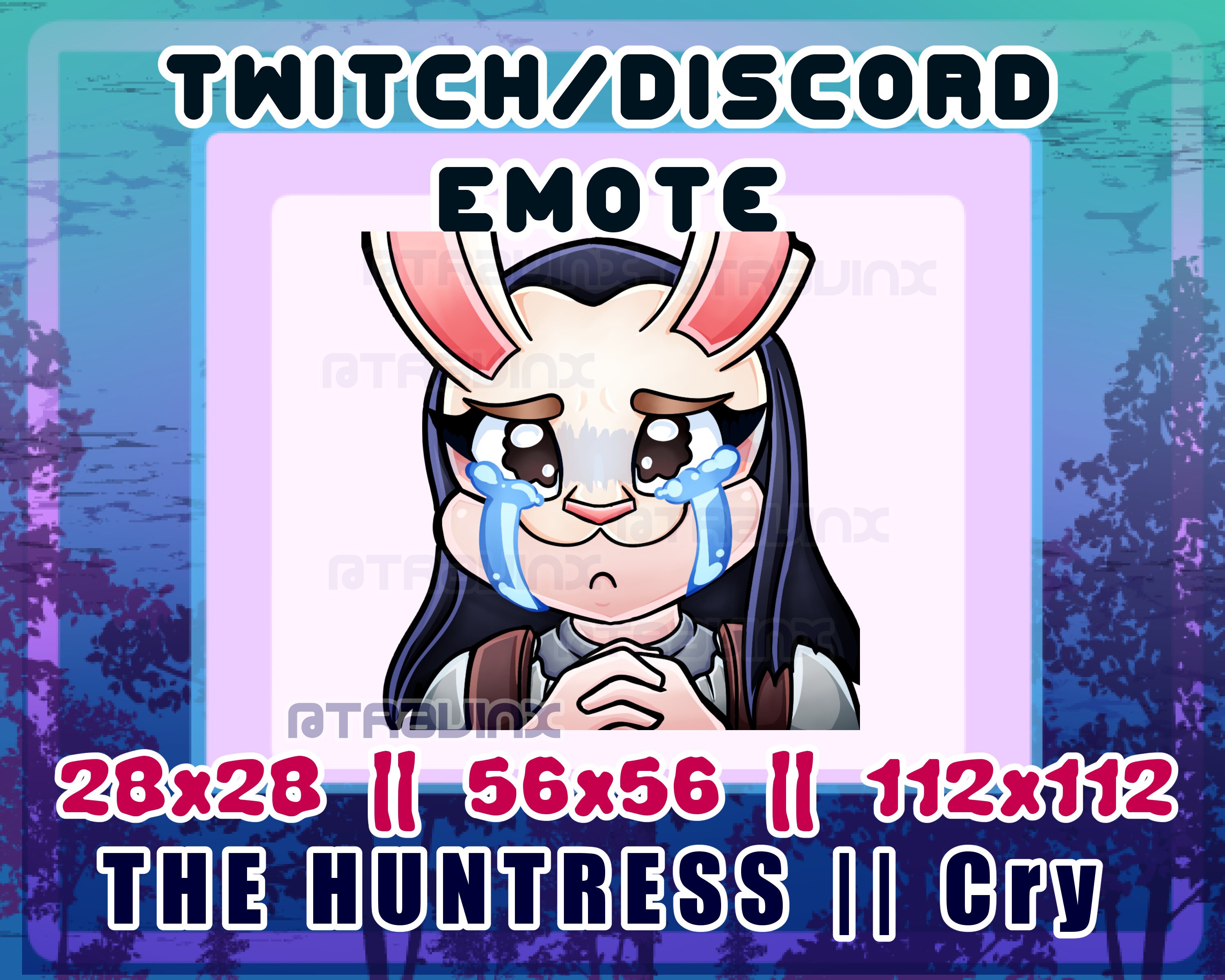 Huntress Emote Set || 7 Cute Dead by Daylight Killer Twitch & Discord ...