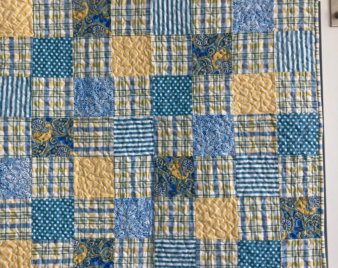 Little Boy Blue Baby Quilt - Etsy