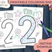 I'm 2 | Coloring Sheets for 2-year-old Kid | Toddler Child Coloring ...