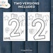 I'm 2 | Coloring Sheets for 2-year-old Kid | Toddler Child Coloring ...